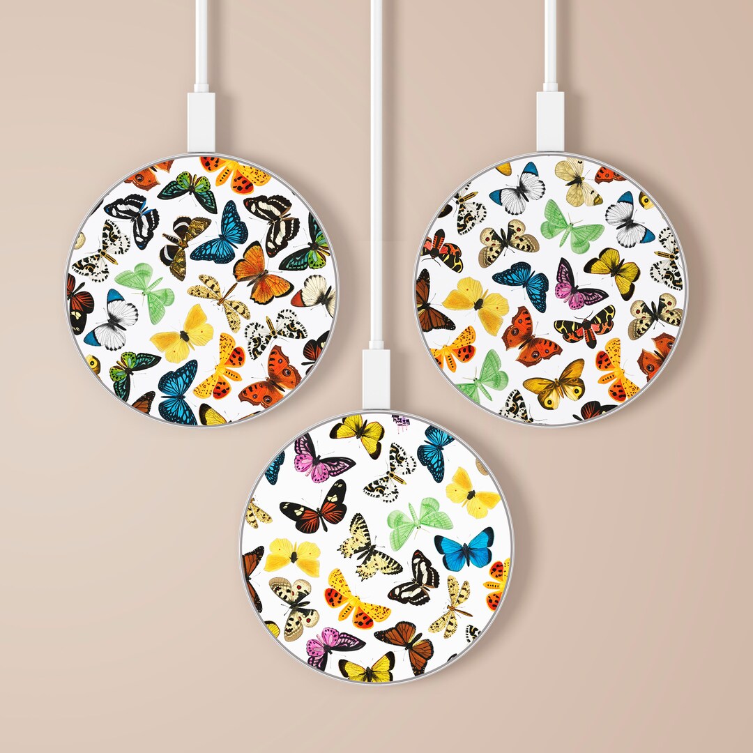 Butterflies, Slim Wireless Charger, Nice Charging Station Fits for ...