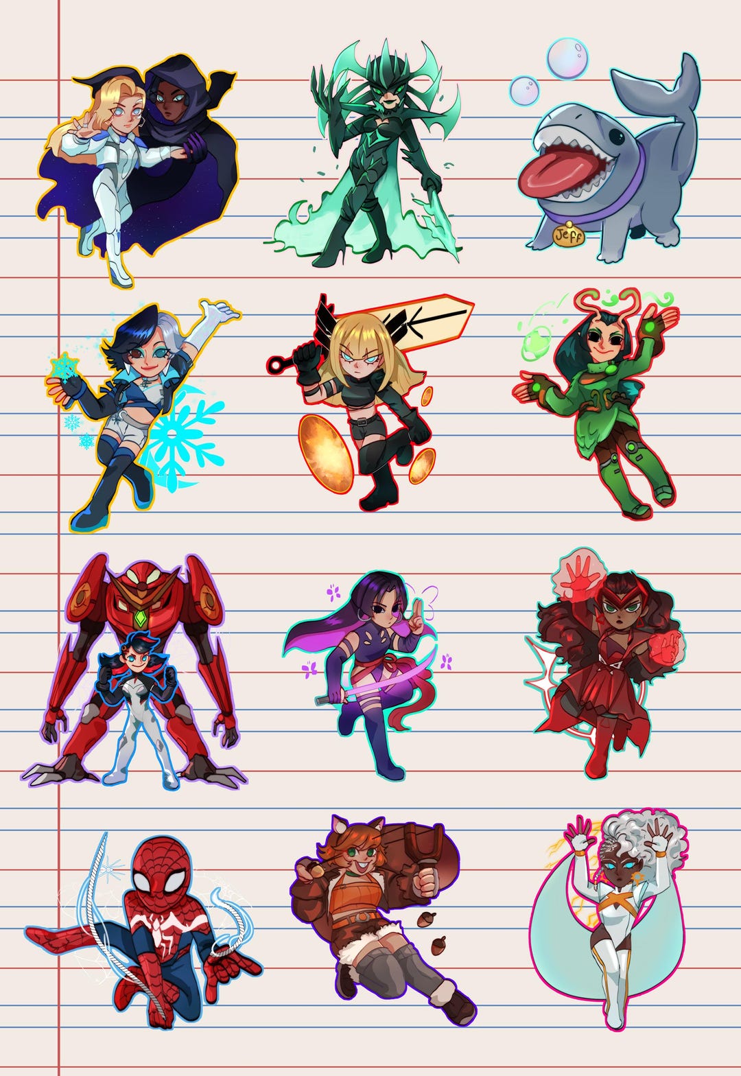 1 [PRE-ORDER] Comic Charms- Cute Chibi Comic Charms, Spider, Hela ...