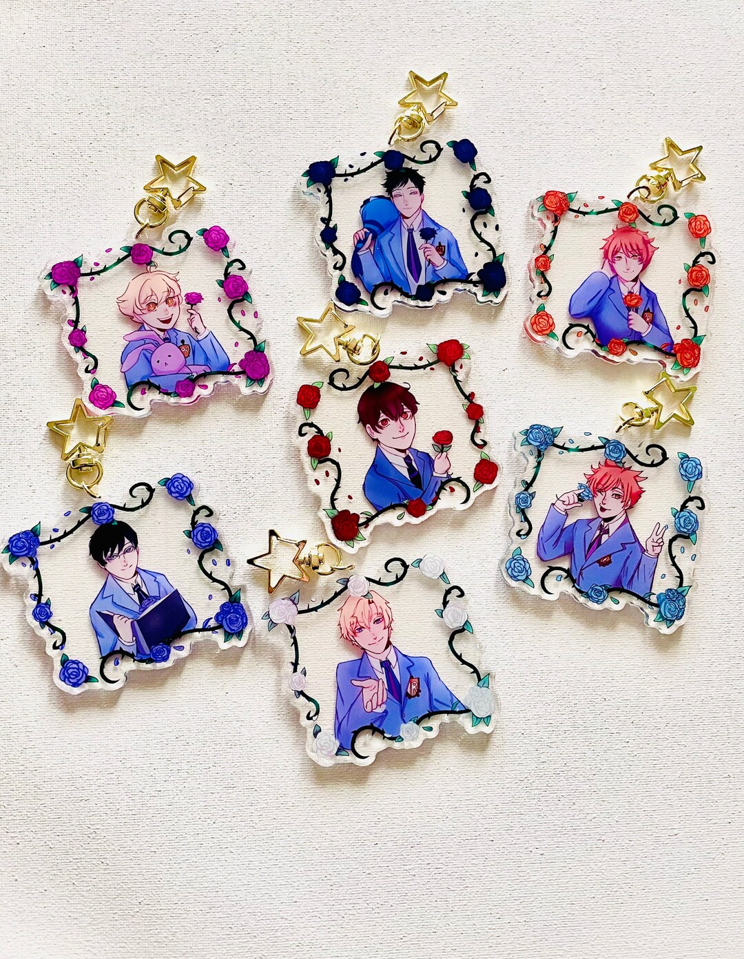 Host Club Members Charms - Etsy