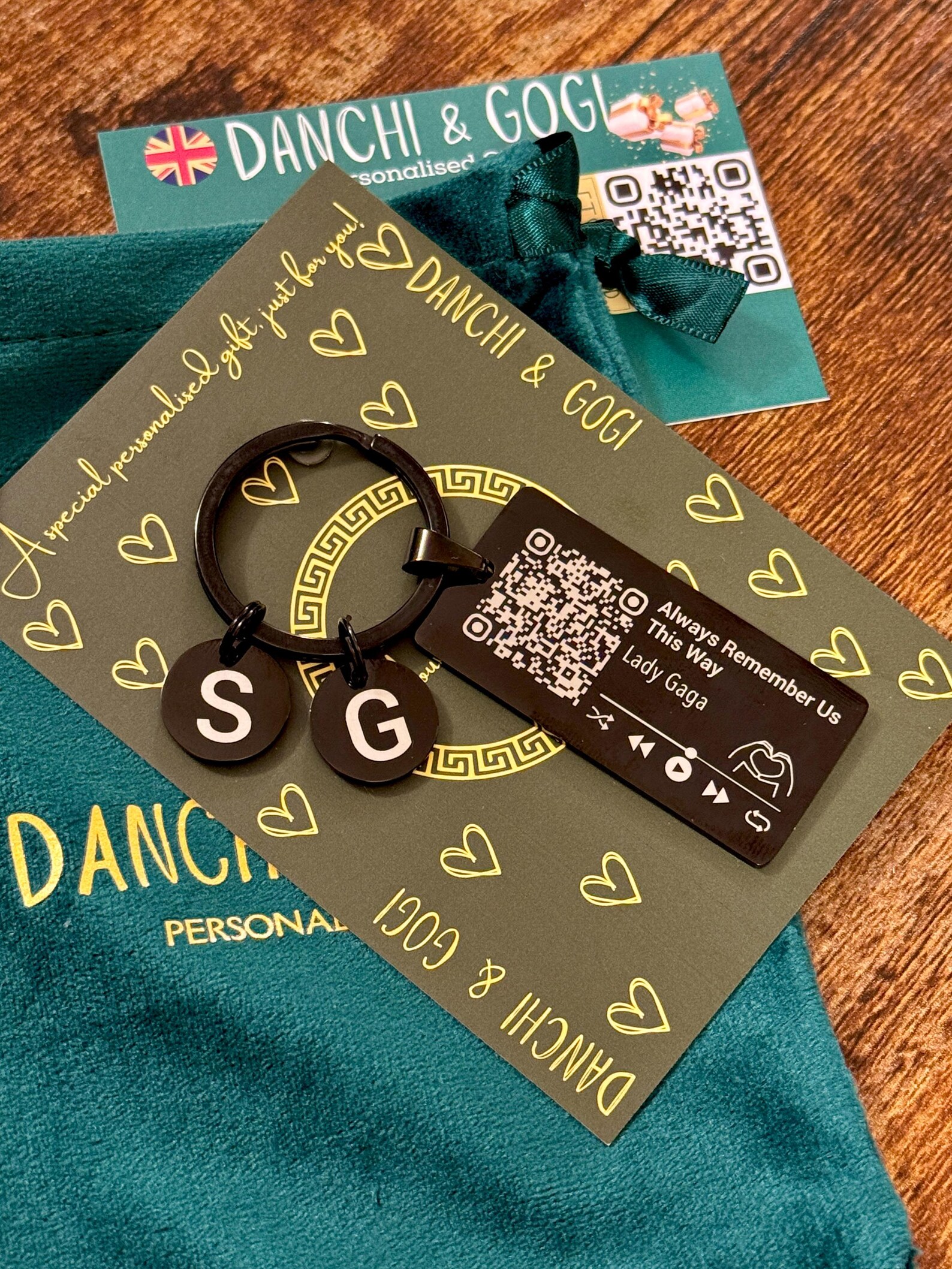 QR Code Music Keychain Youtube Song Video Keychain Personalised Gift ...