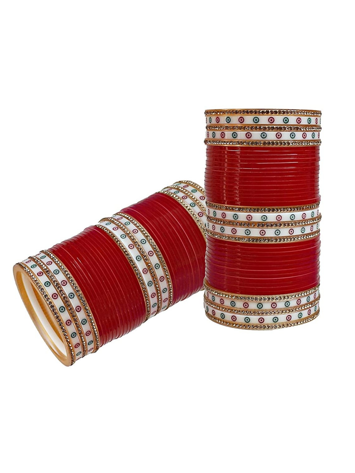 Designer Red Wedding Chuda/ Chura Set Graceful And Flawless | Etsy