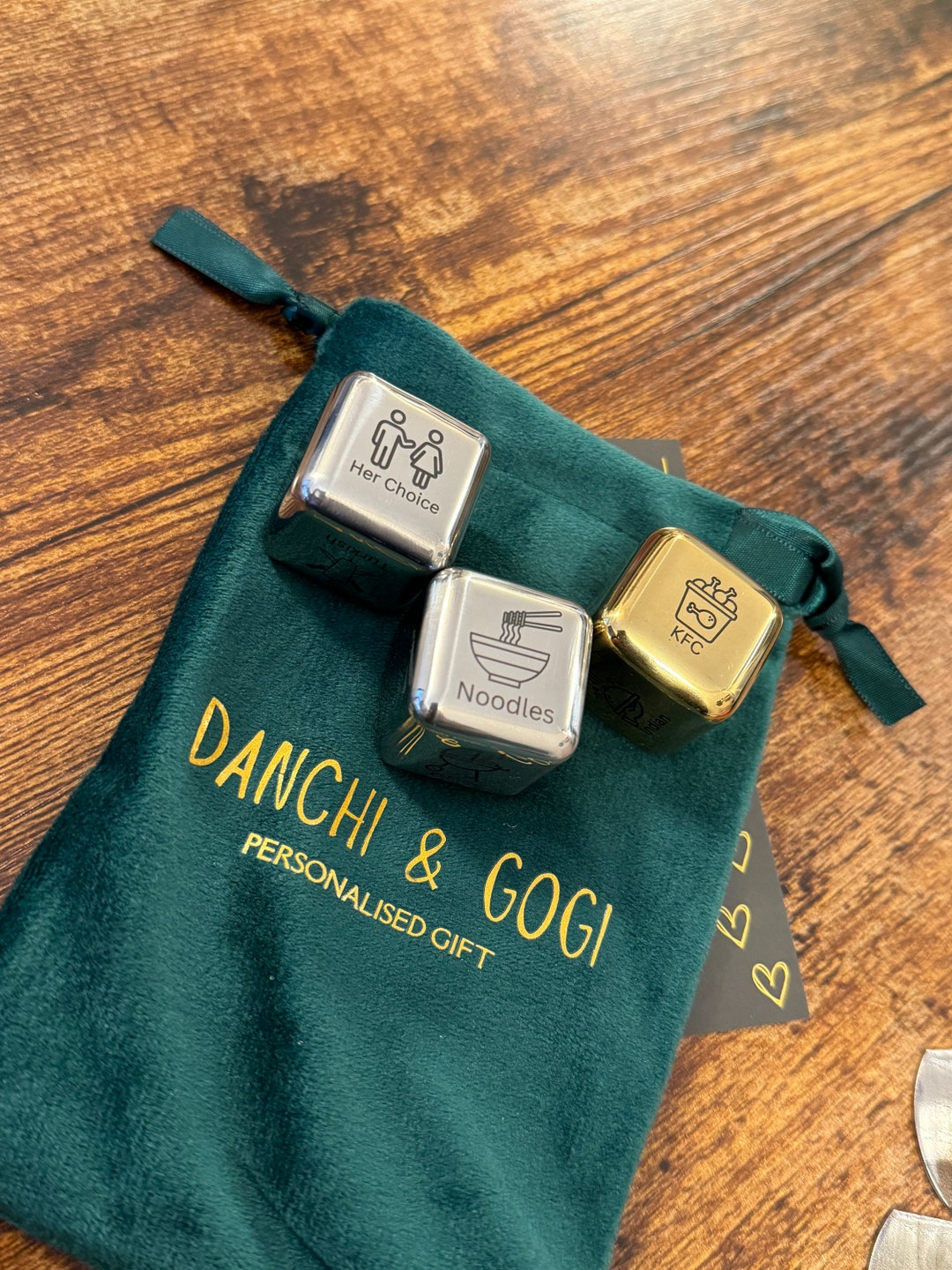 Personalised Dice, Custom Dice, Christmas Gifts, Gifts for Him Her ...