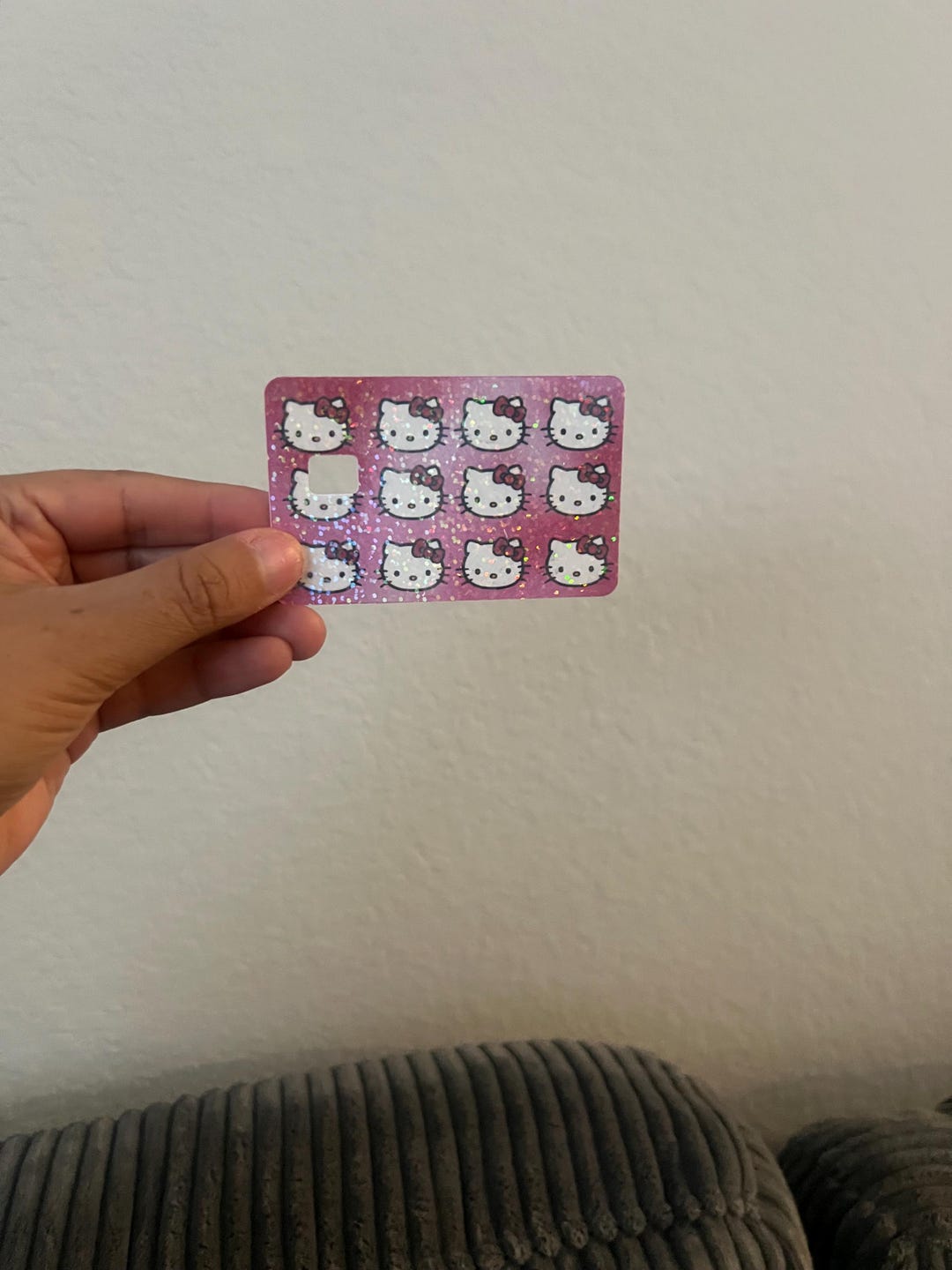 Hello Kitty Credit Card Sticker|vinyl Sticker | Hollographic Credit ...