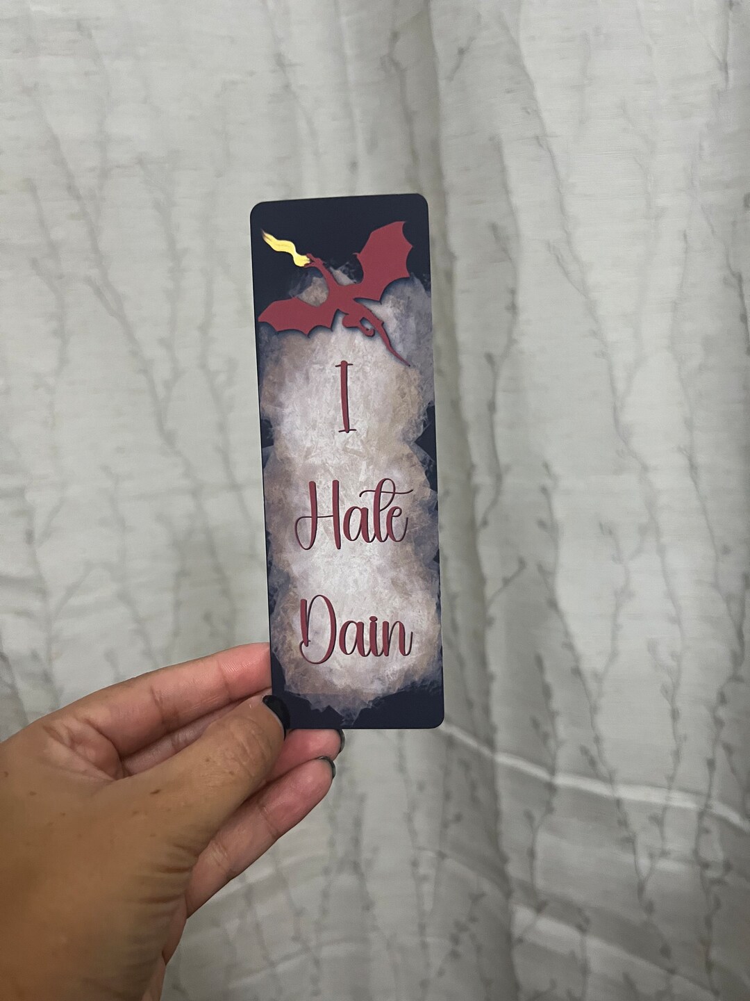 I Hate Dain Bookmark/ Fourth Wing/ Fourth Wing Bookmark/bookish Merch ...