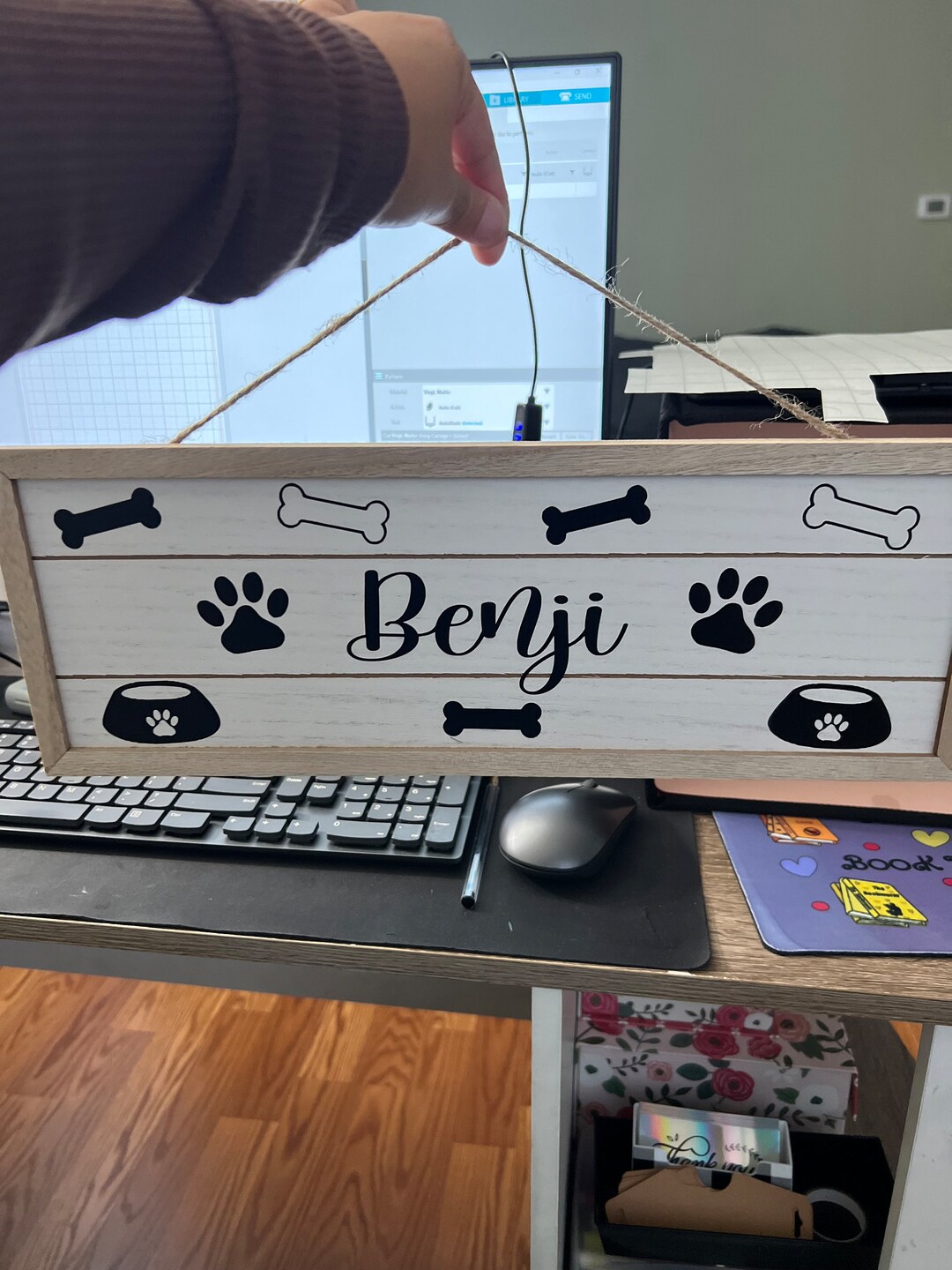 Custom Handle Sign/ Name Sign/ Wall Hanging Sign - Etsy