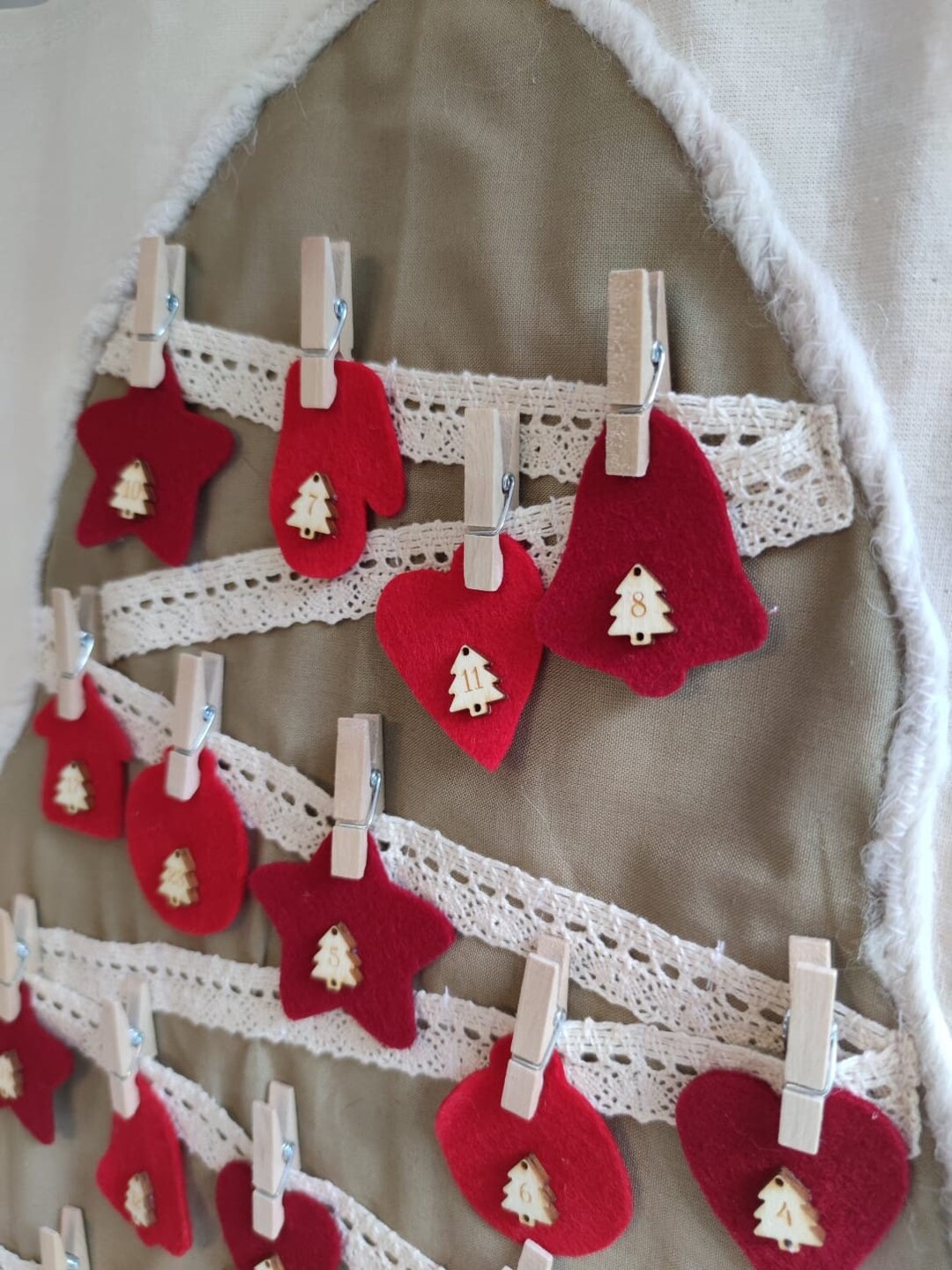 Interactive ECO Advent Calendar for Children From 1 Year, Natural ...