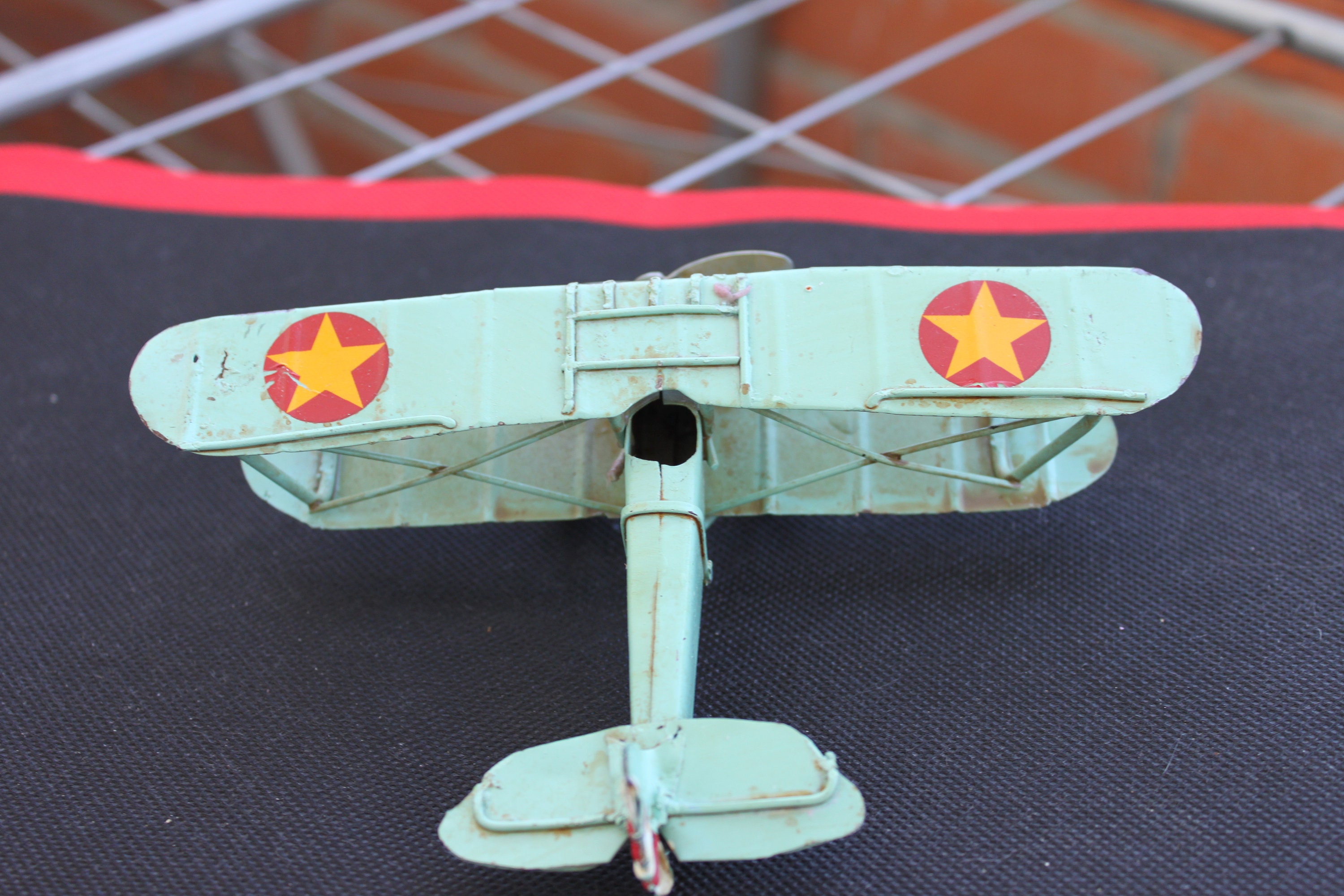 Vintage and Rare Handmade Metal Plane - Etsy UK