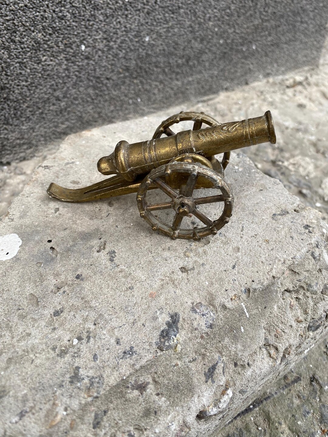 Vintage PRINCIPEN Brass Cannon Miniature, Decorative Antique Style ...