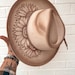 Sunflower Wide Brim Custom Fedora Hat Tan, Summer, Feather, Country, Concert, Lainey Wilson ...