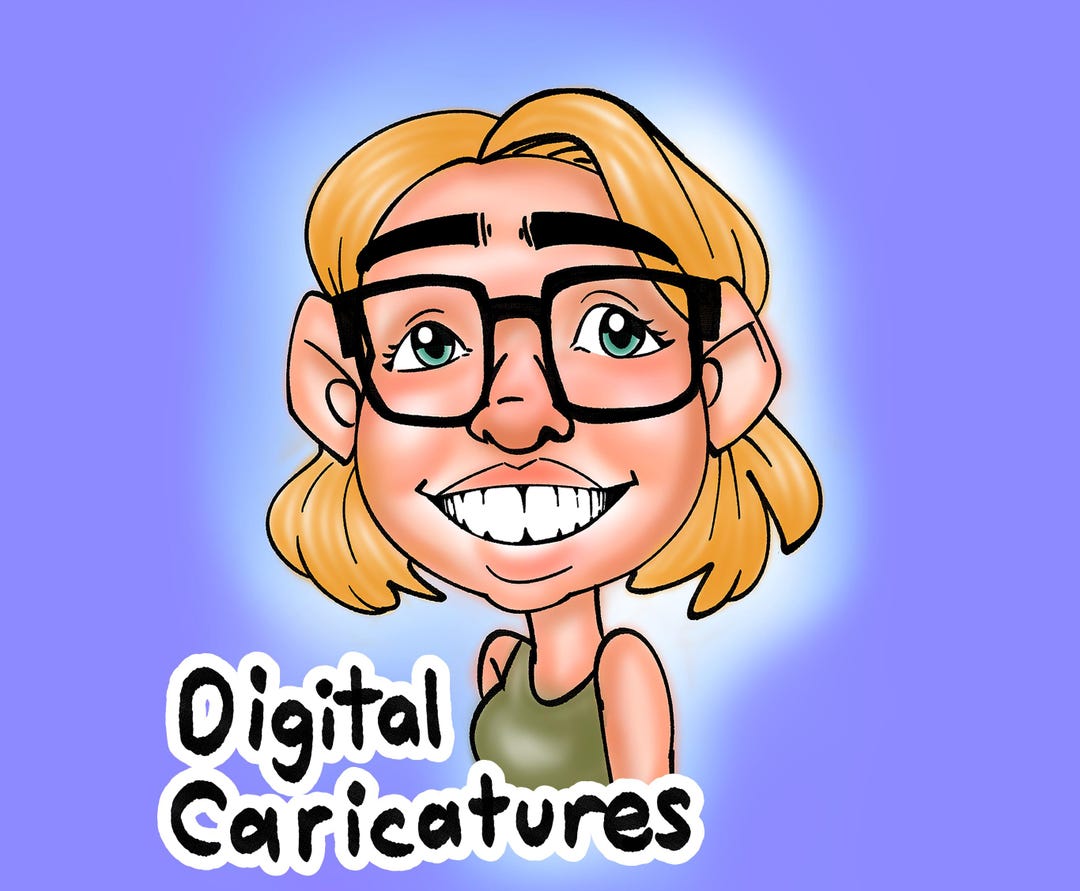 Digital Caricature - Etsy