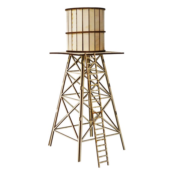 Make In Wood Handmade Wooden Water Tower Make Kit Puzzle | Etsy