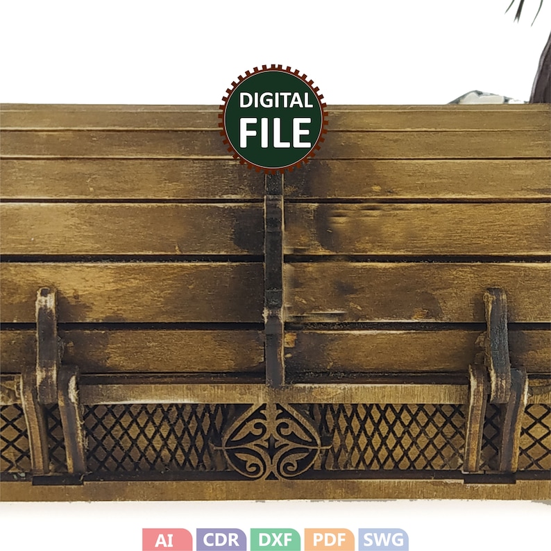 Old Antique Chest Svg, Open Digital Box Svg, Wooden Memory Box Svg ...