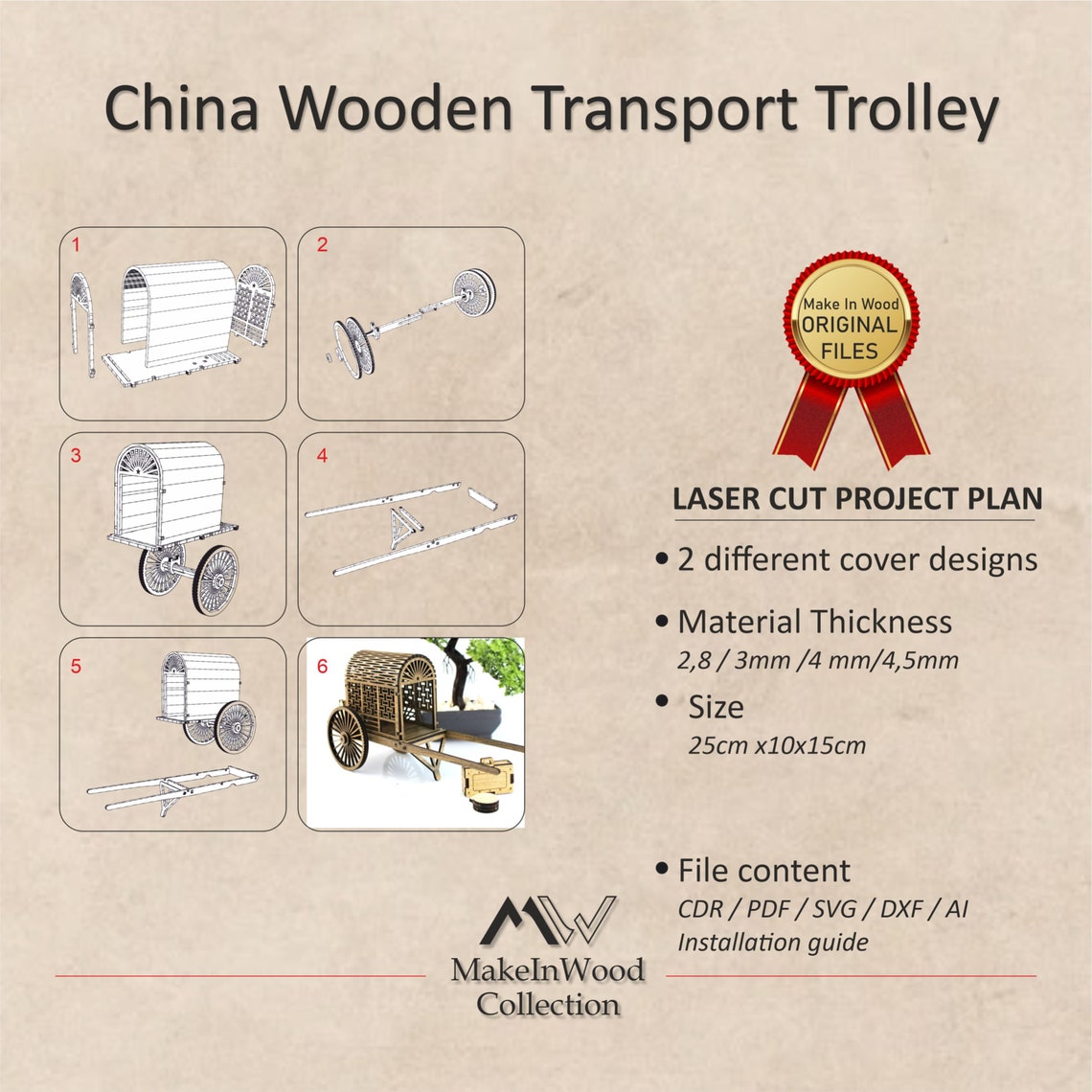 China Wooden Transport Trolley Models 3D Puzzel Wooden Car - Etsy