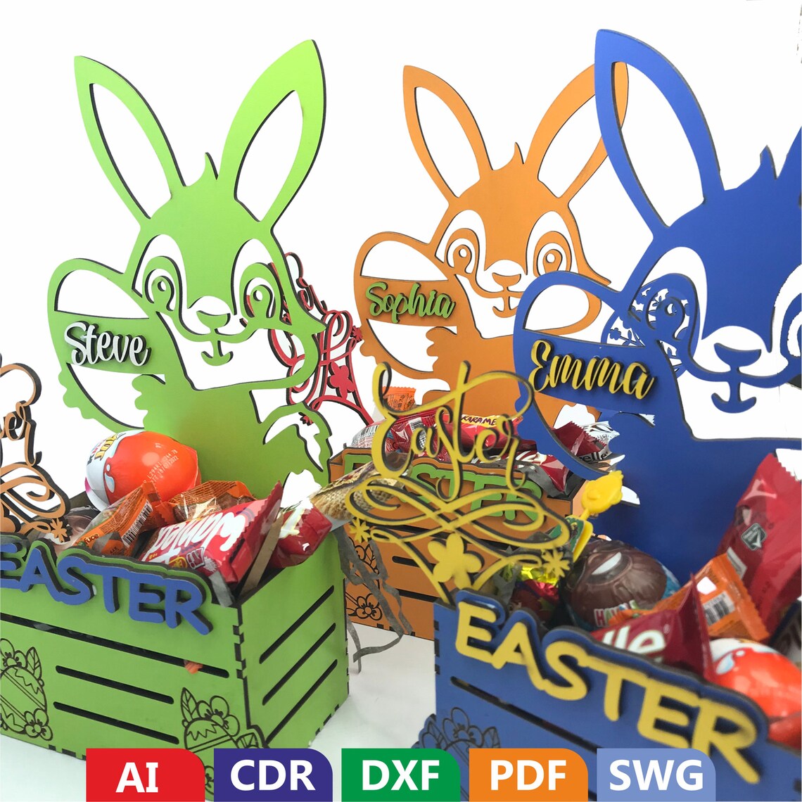 Easter Crate Svg Easter Treats Box Svg Digital Download - Etsy