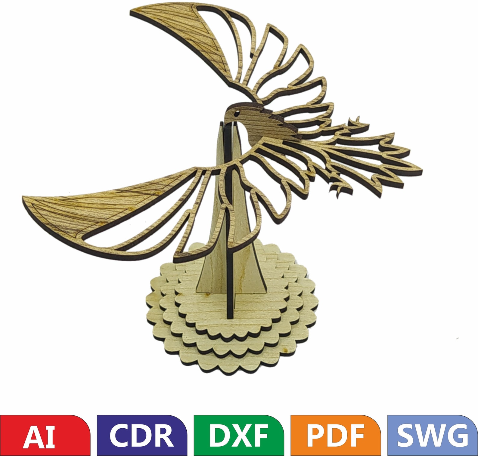 Balancing Bird Vector for CNC Svg Vector File, Vector Cut File, Digital ...