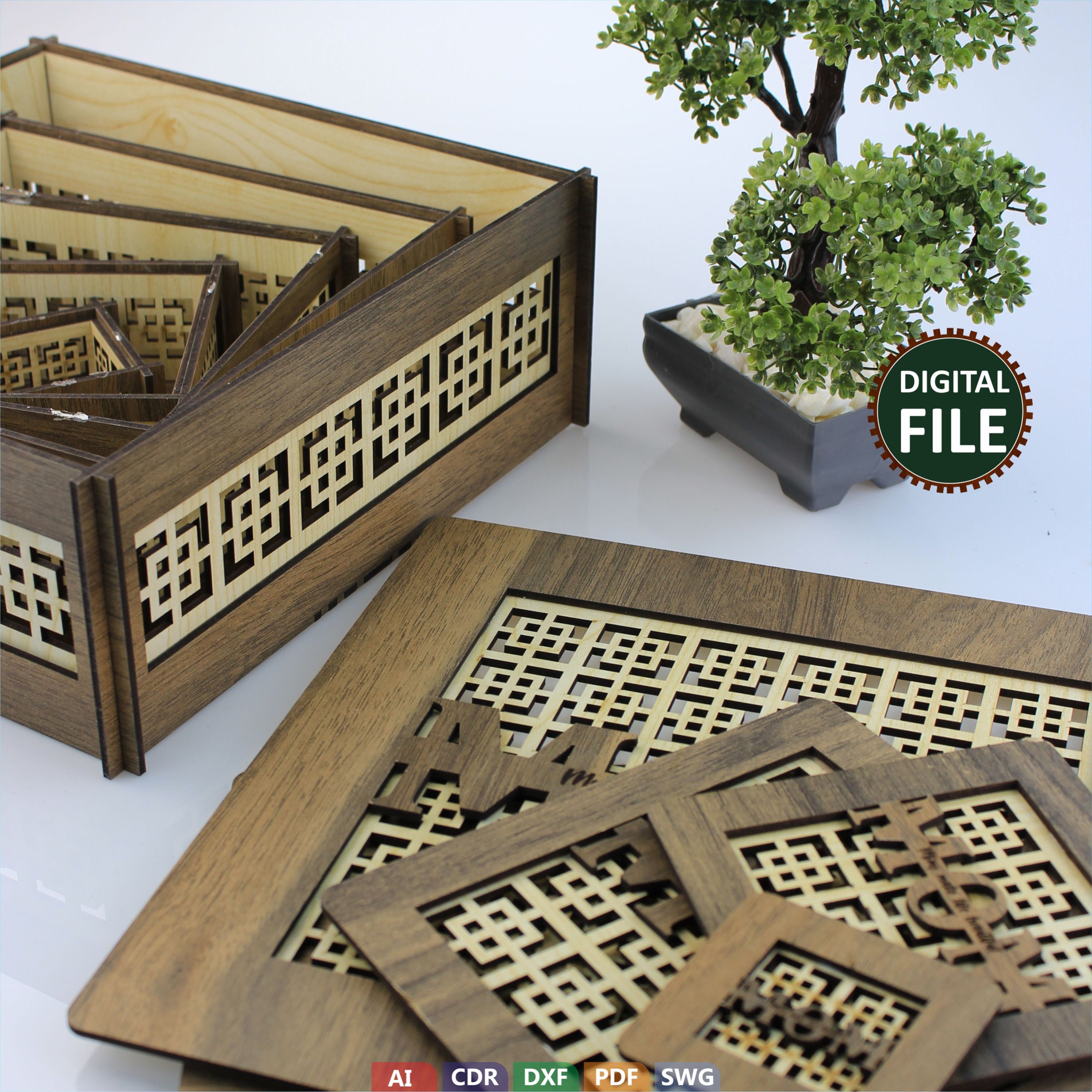 Nested Boxes Svg 5 Sizes Mother's Day Gift Box Mom Gift - Etsy