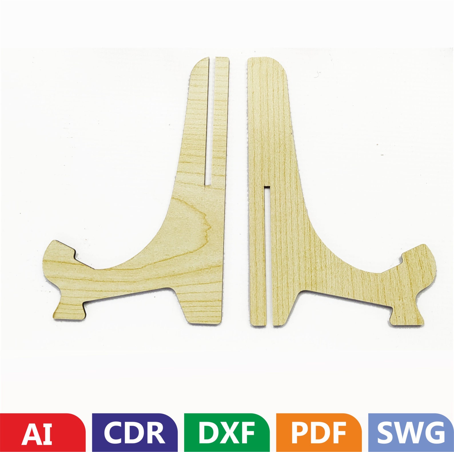 Easel Display SVG, Plate Stand Mini,glowforge and Cricut Easel Stand ...