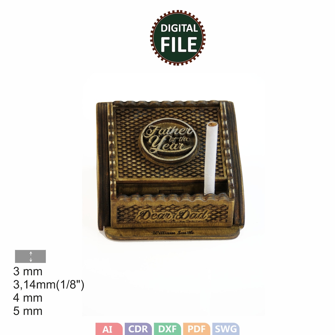 Automatic Cigarette Box, Handmade Automatic Smoking Accessories, 3mm, 1 ...