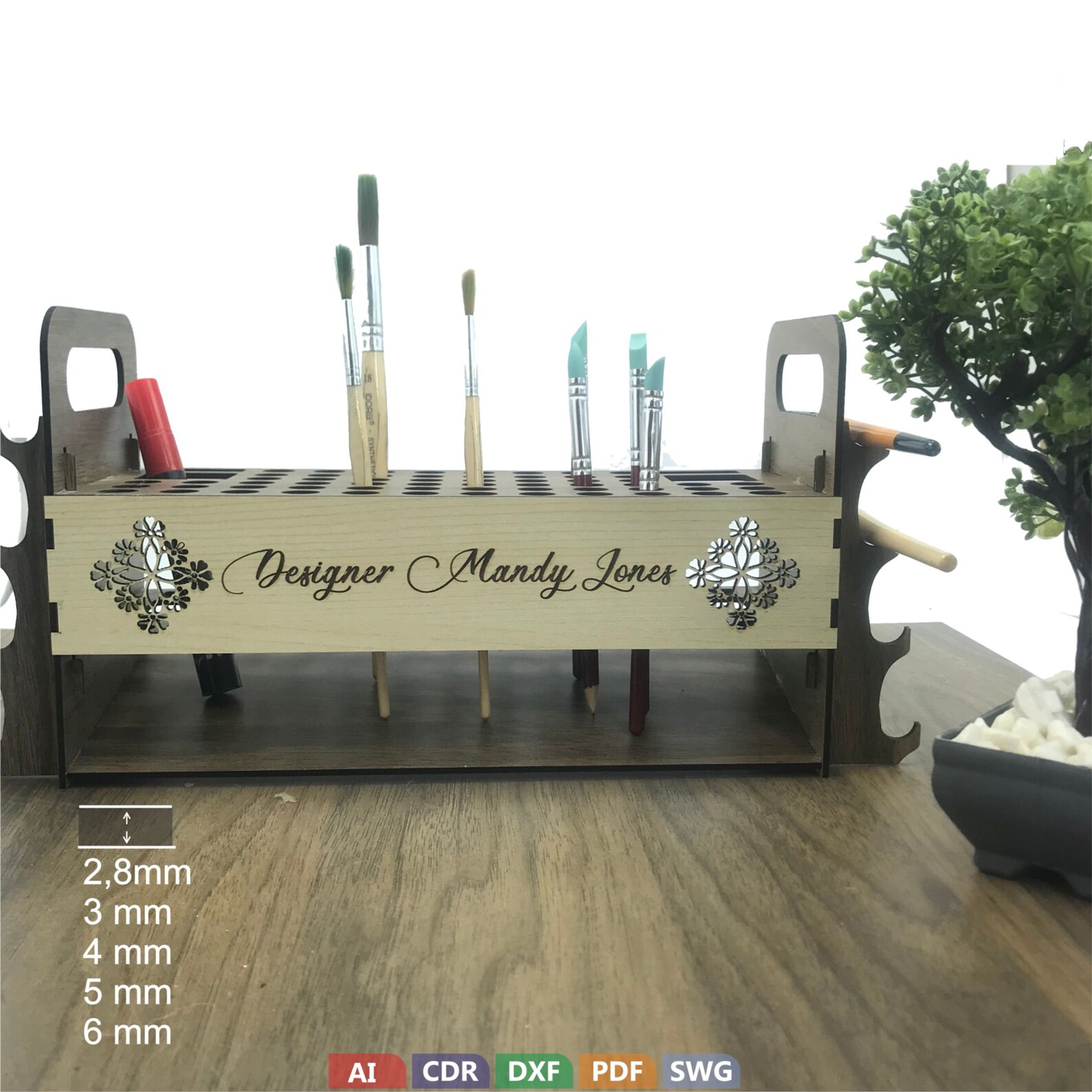 Pen Paintbrush Holder, Paintbrush Rack, Hobby Tool, Hobby Tool Rack ...