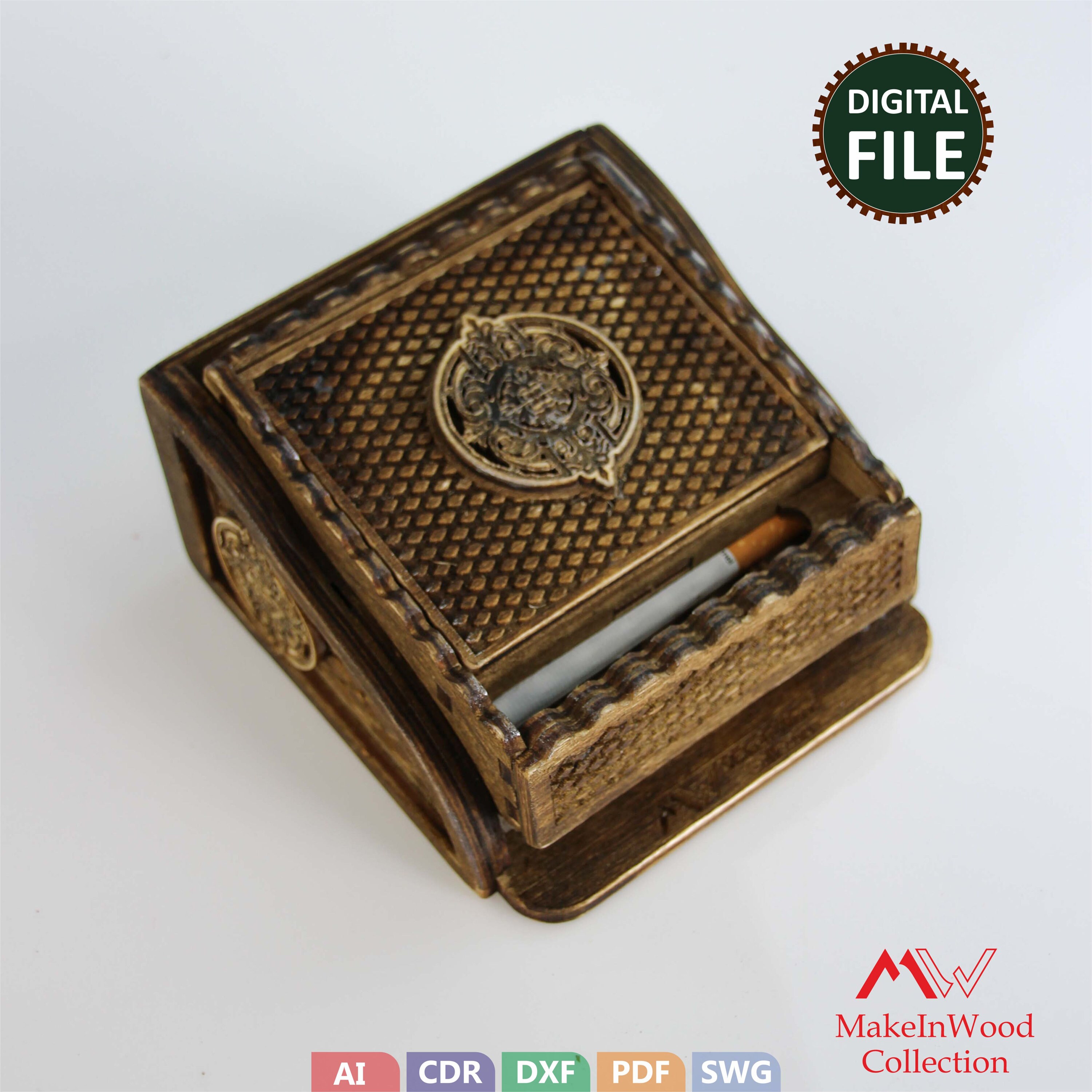 Automatic Cigarette Box, Handmade Automatic Smoking Accessories, 3mm, 1 ...