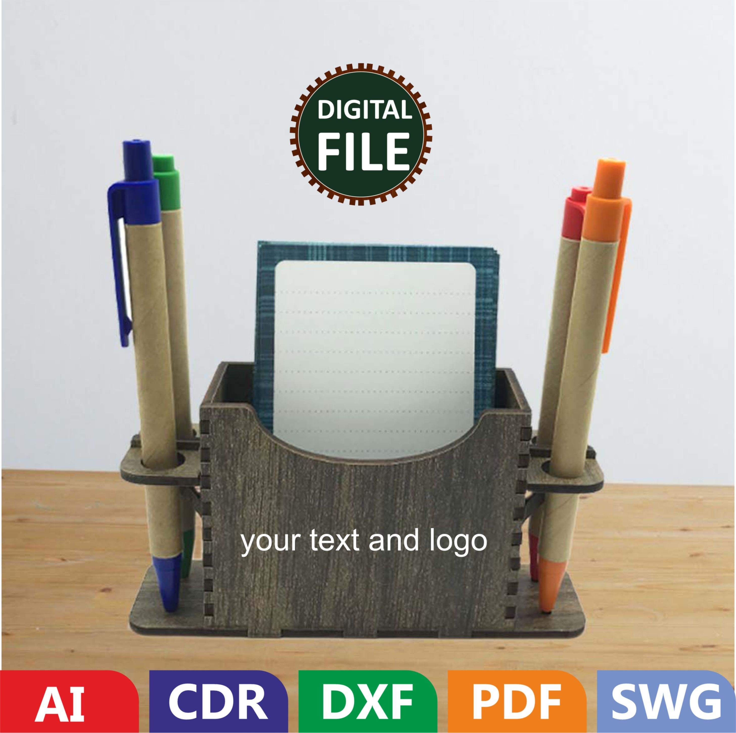 Cube Memo Pad Upright Memo Pad Office Rganizer Pen Holder - Etsy