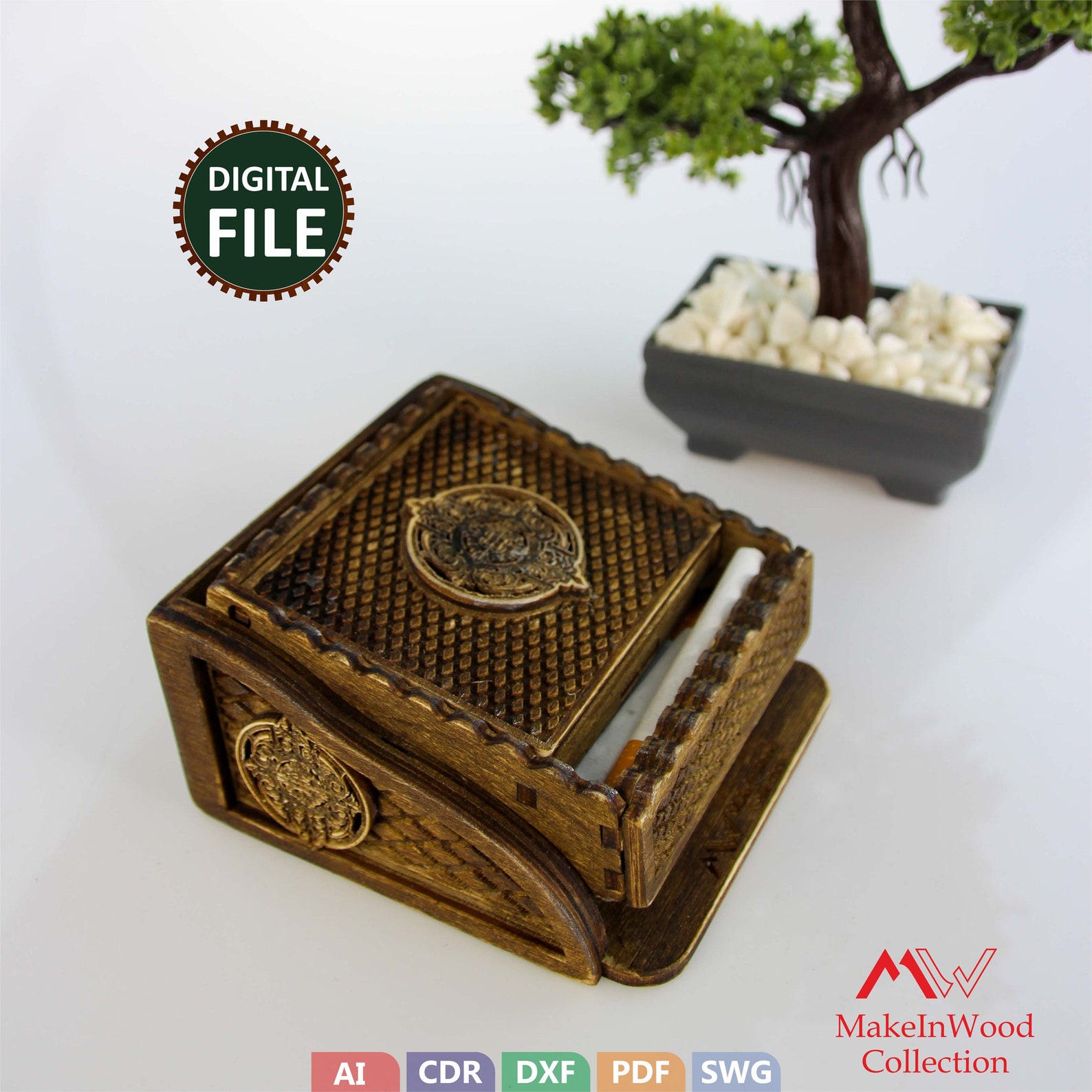 Automatic Cigarette Box, Handmade Automatic Smoking Accessories, 3mm, 1 ...