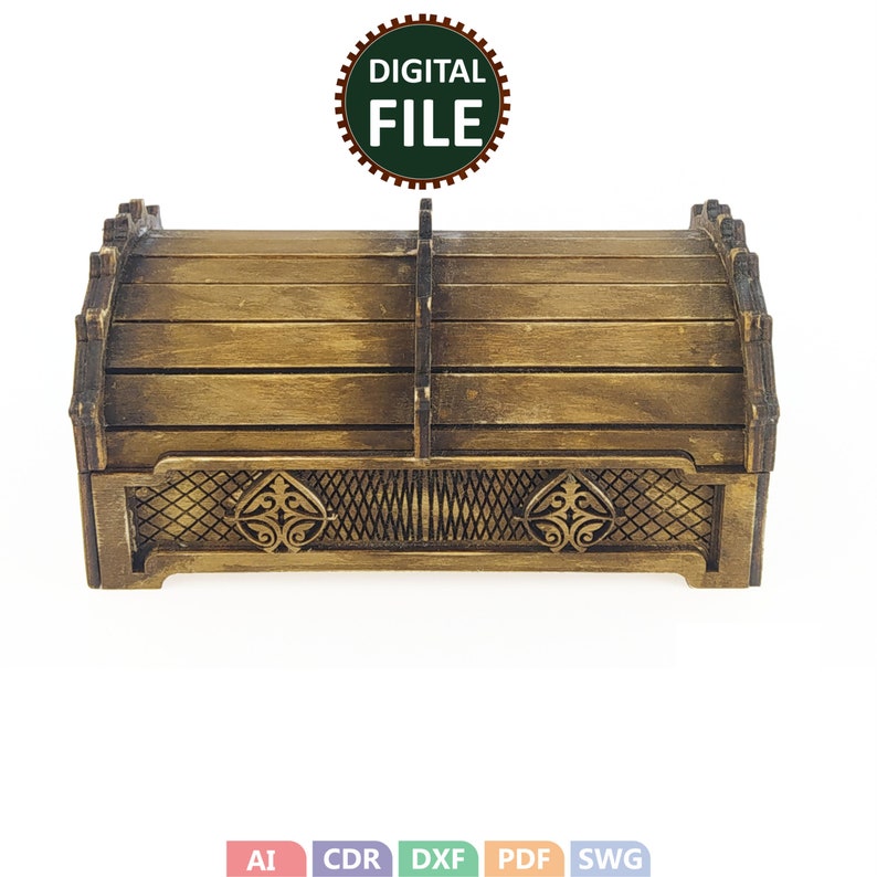 Old Antique Chest Svg, Open Digital Box Svg, Wooden Memory Box Svg ...