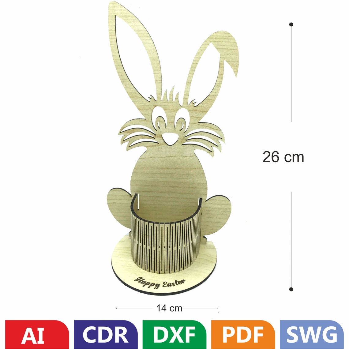 Easter Laser Cut Files Svg Dxf Template Easter Bunnies Svg | Etsy