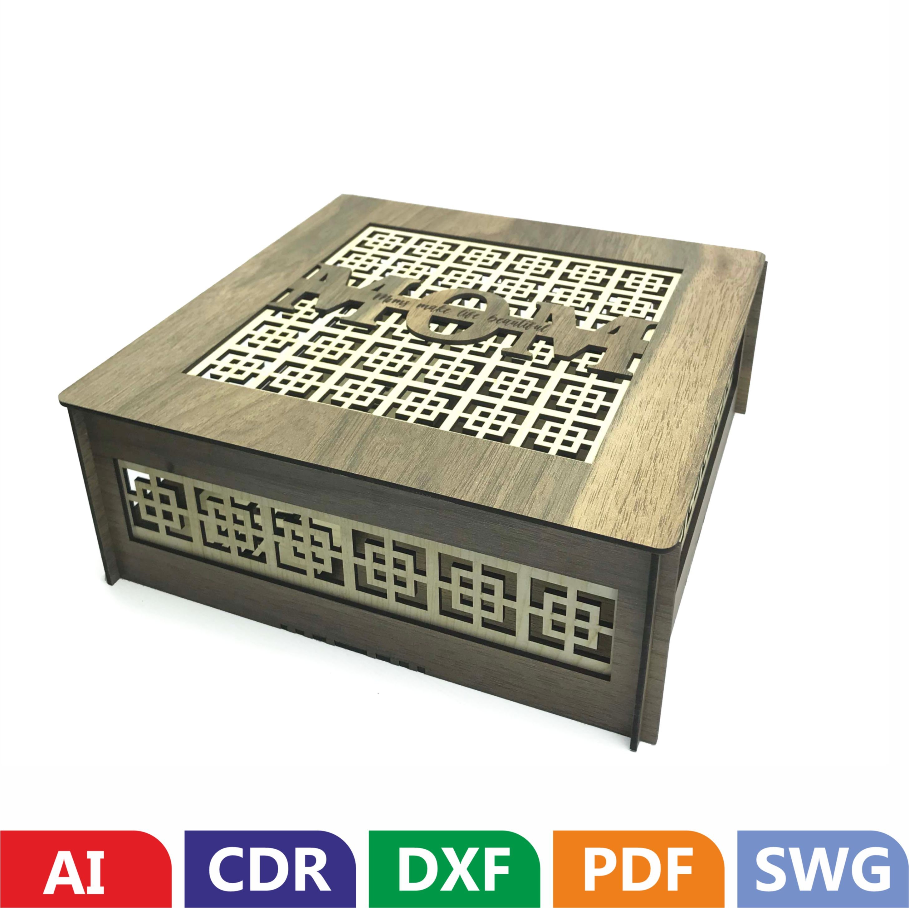 Nested Boxes Svg 5 Sizes Mother's Day Gift Box Mom Gift - Etsy