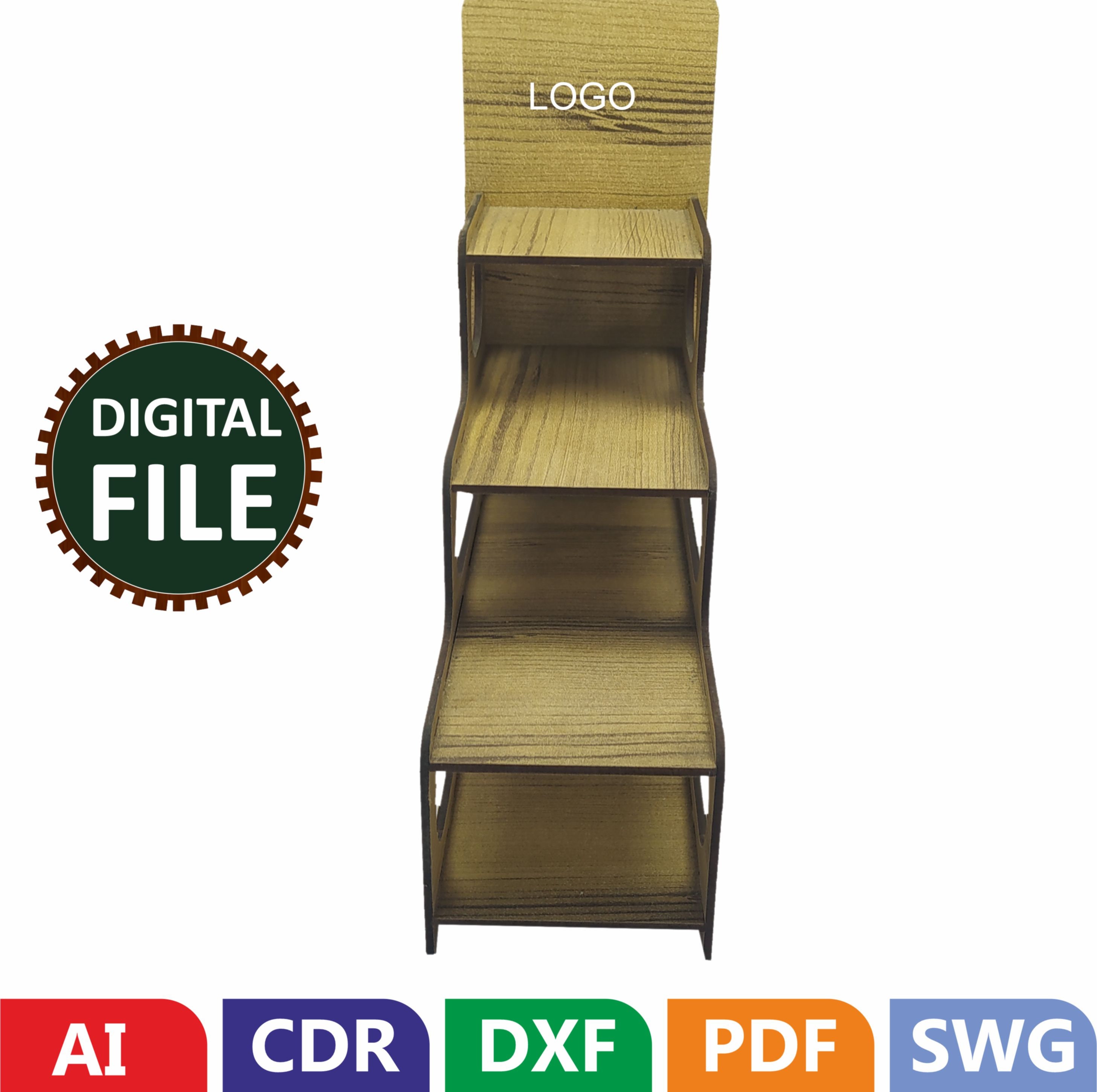 Display Stand Dxf Tabletop Display Stand Svg Product Display - Etsy