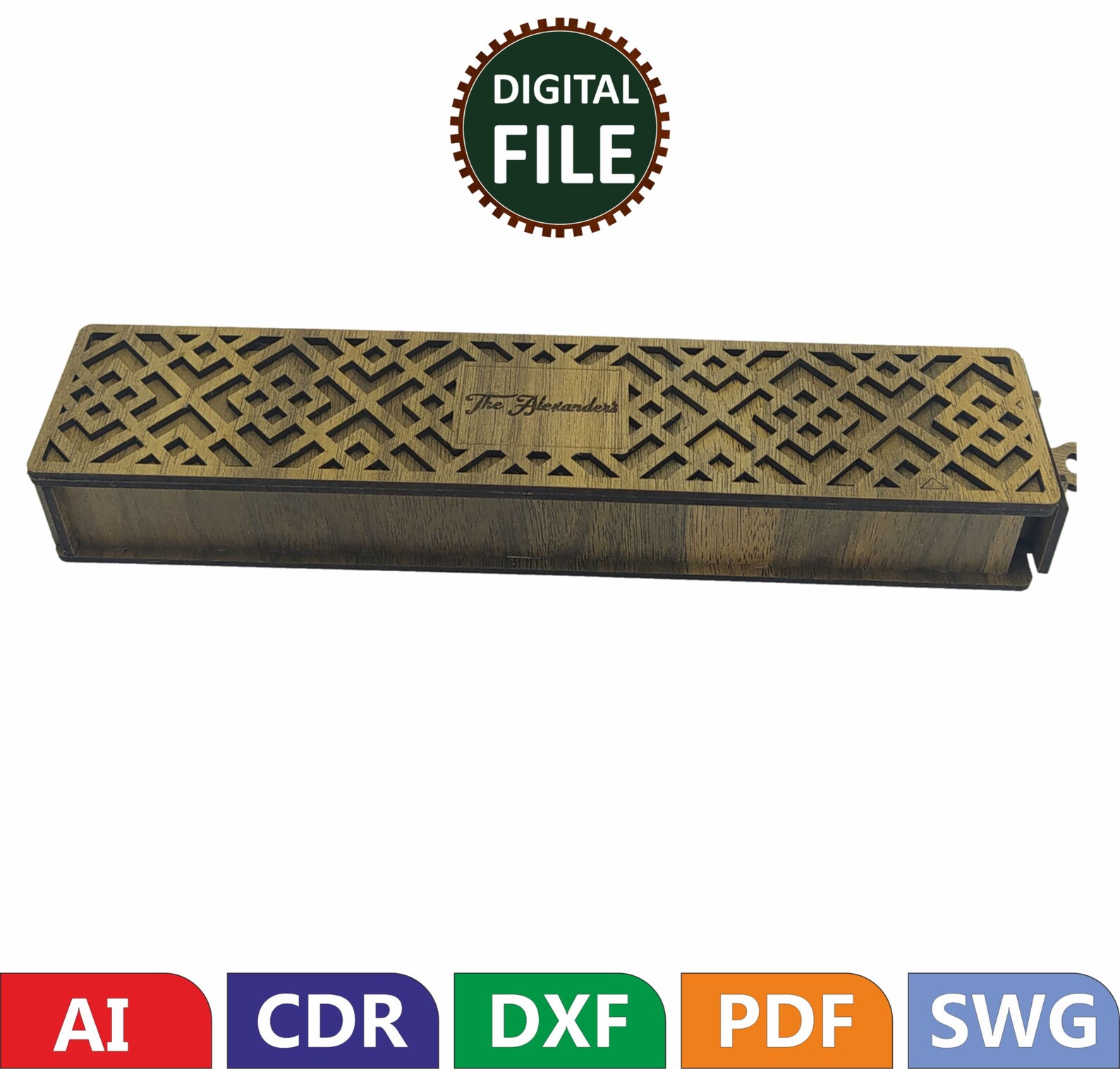 Personalized Wooden Box for Wine SVG Files Custom Engraved - Etsy