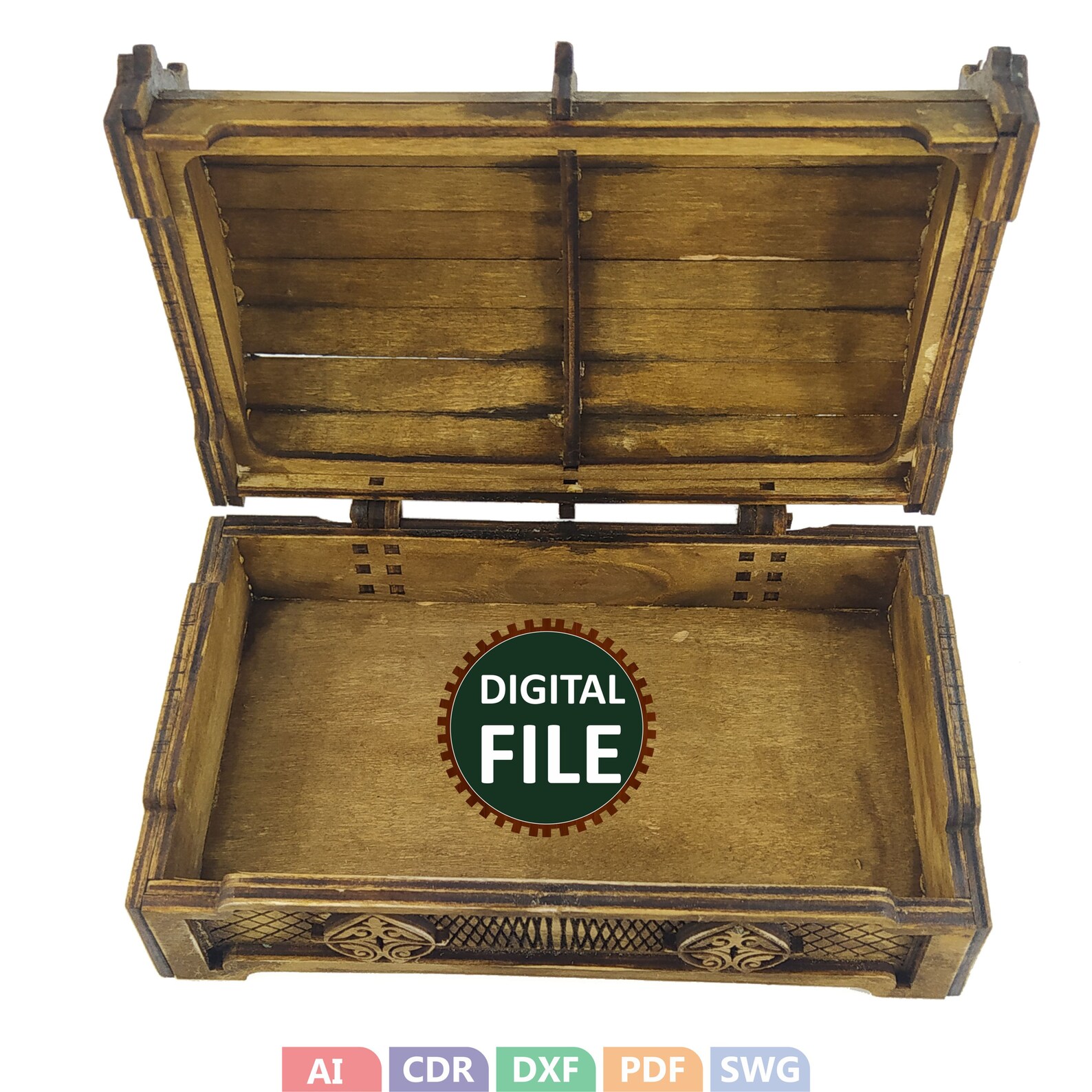 Old Antique Chest Svg, Open Digital Box Svg, Wooden Memory Box Svg ...