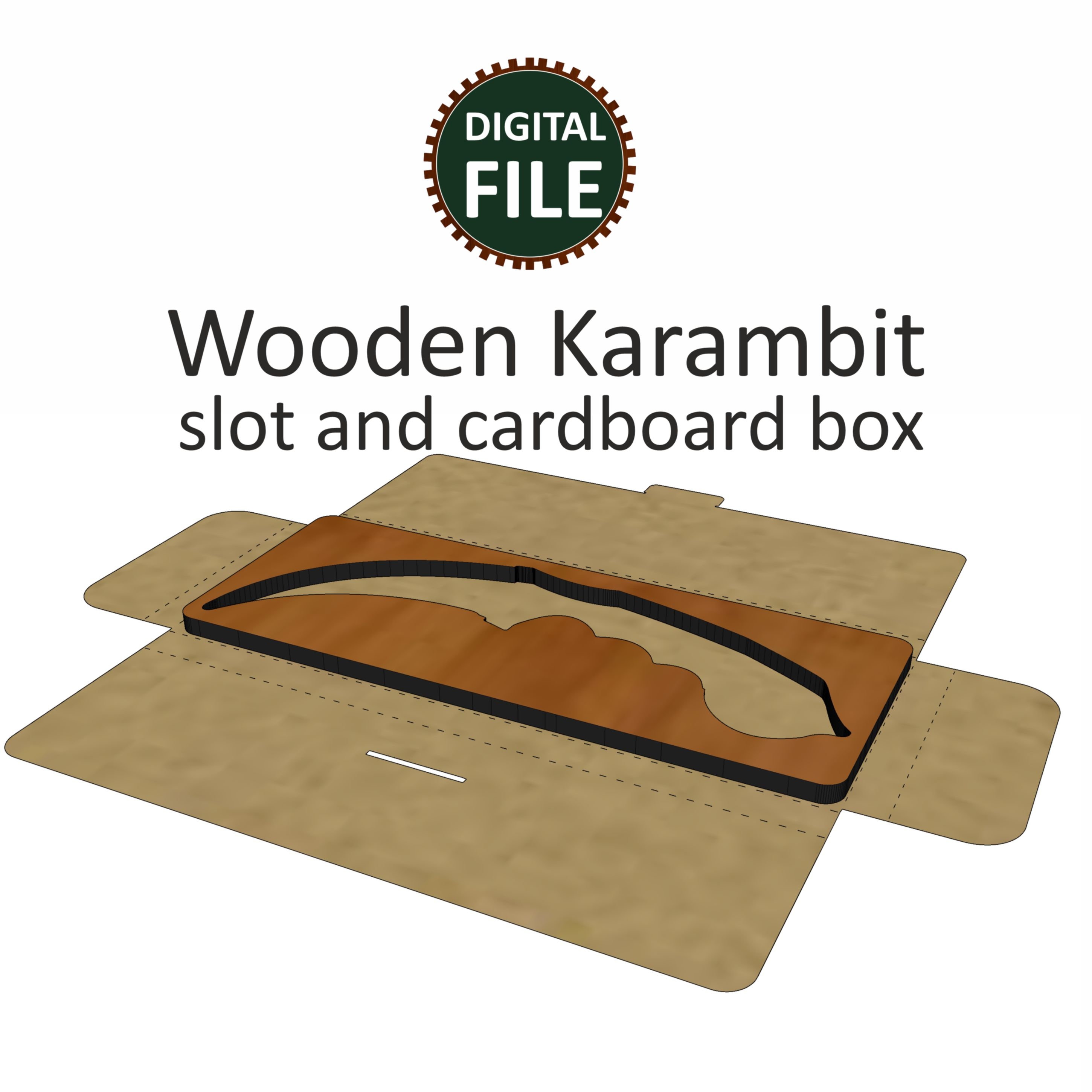 DIY Wooden Karambit Knife and Display Download Cdr Dxf Pdf VECTOR ...