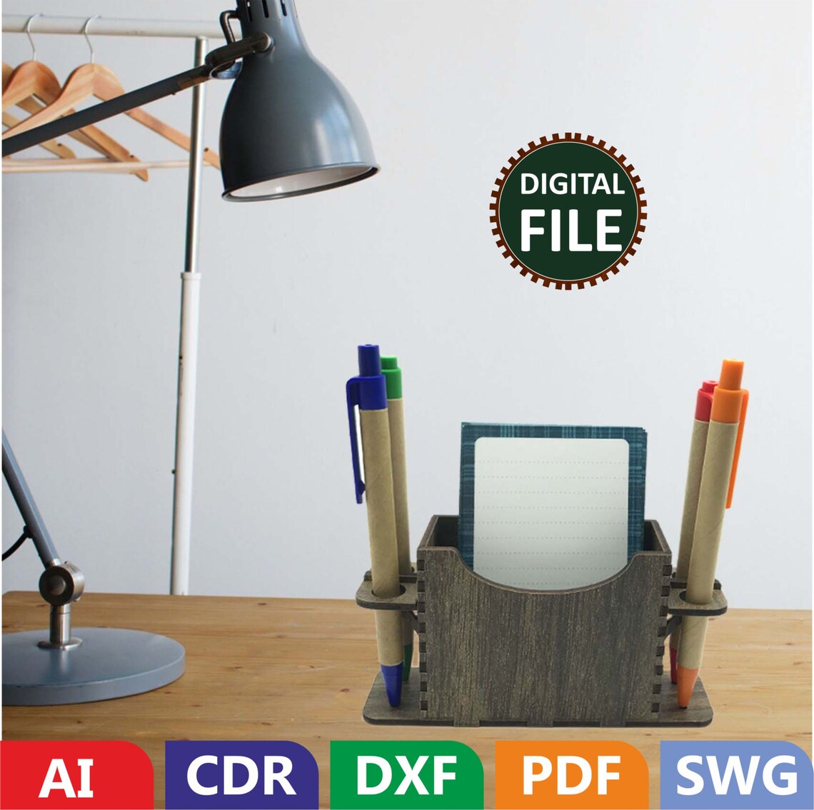 Cube Memo Pad Upright Memo Pad Office Rganizer Pen Holder - Etsy