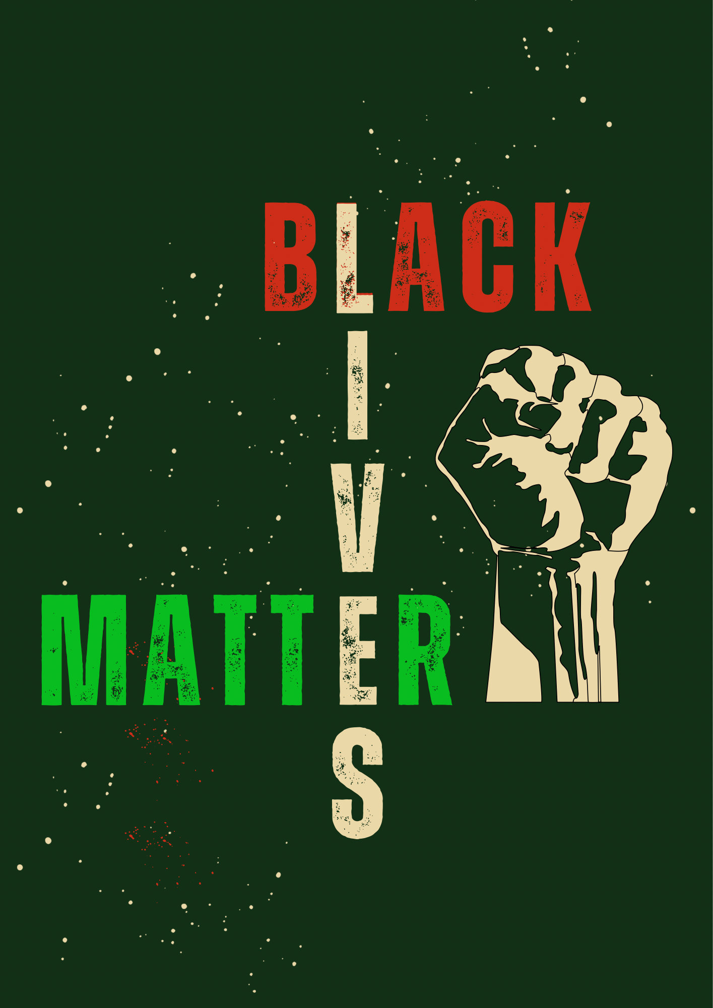Black Lives Matter Fist, BLM Art, BLM Poster, Black Art Print, Fine Art ...