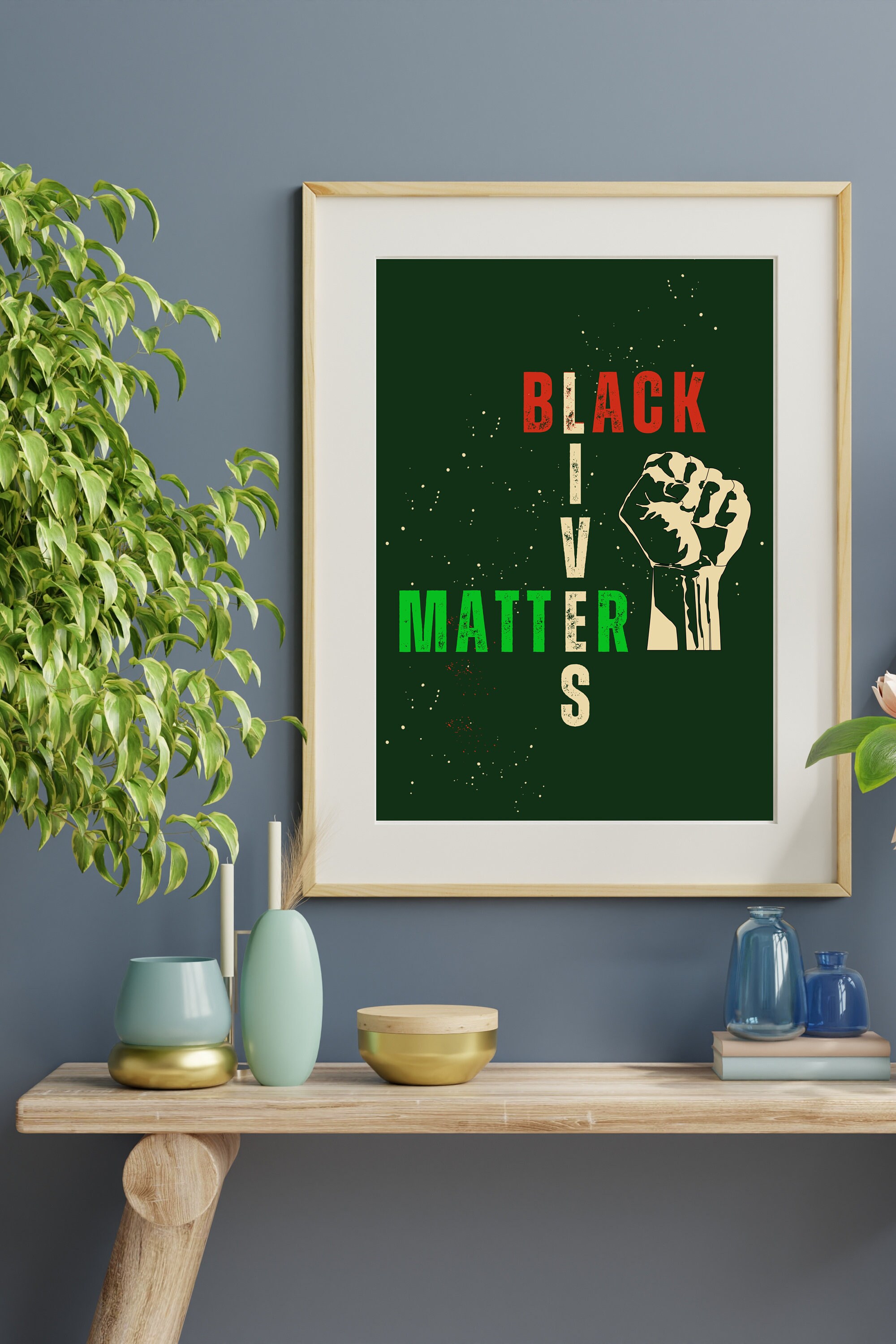 Black Lives Matter Fist, BLM Art, BLM Poster, Black Art Print, Fine Art ...