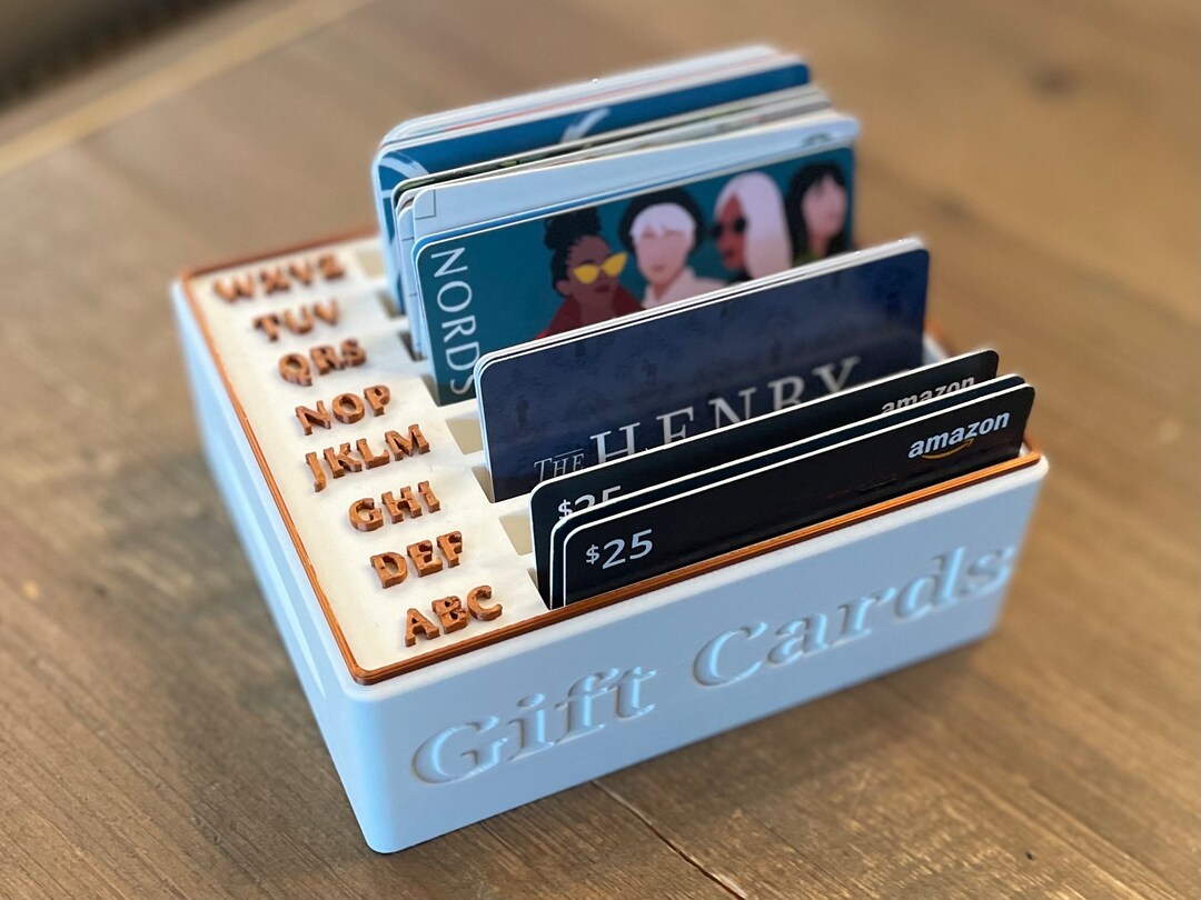 Alphabetized Gift Card Organizer/holder - Etsy