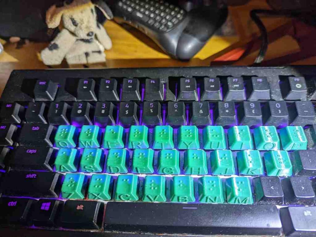 Braille Keycap Set — Accessible and Functional Keyboard Enhancement - Etsy