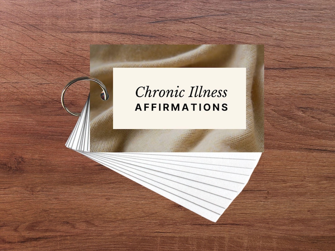 Chronic Illness Positive Affirmation Cards Spoonies CFS Endo Pain ...