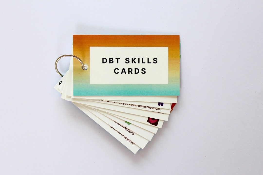 DBT Skills Cards BPD Dialectical Behavioural Therapy - Etsy UK