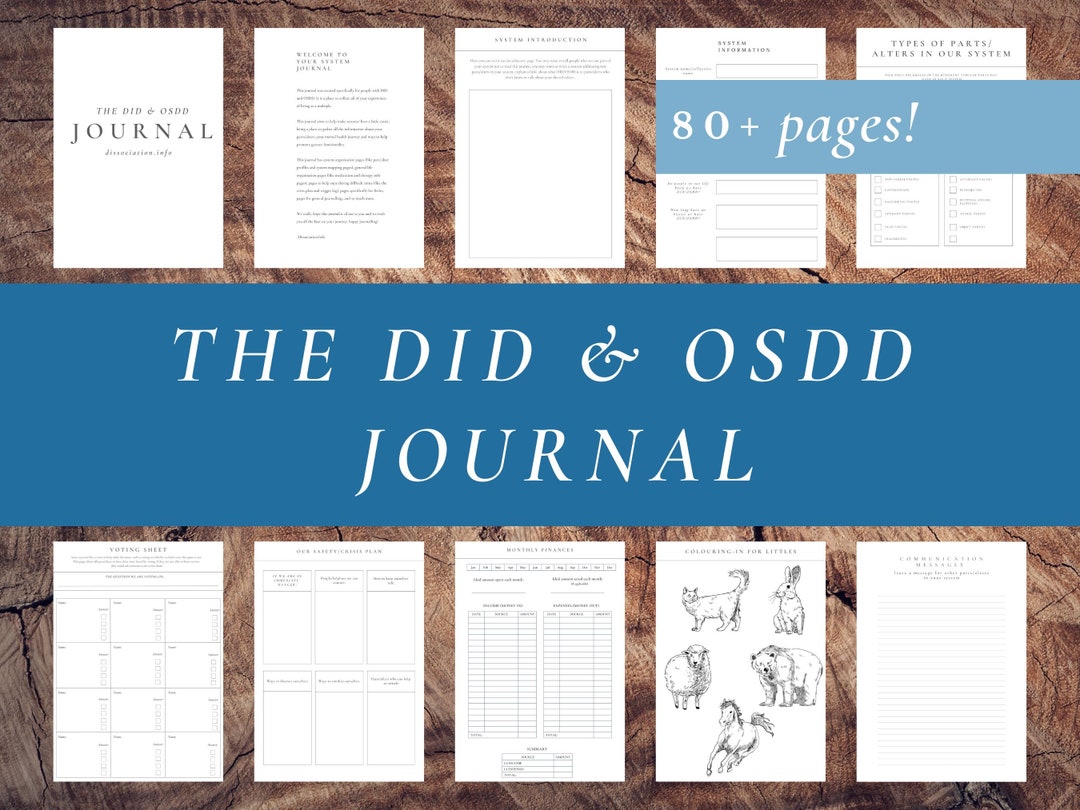 The Ultimate DID & OSDD Journal Workbook System Journal Self-help ...