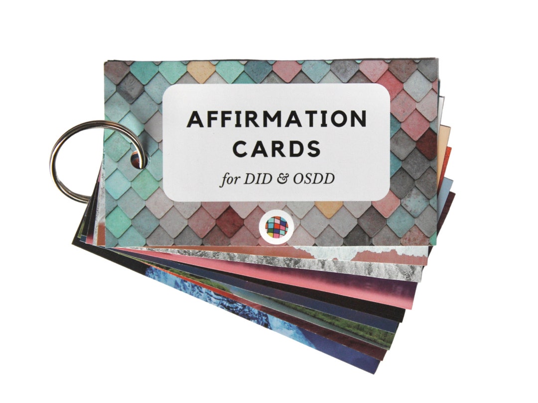 DID & OSDD Affirmation Cards dissociative Identity Disorder, Other ...