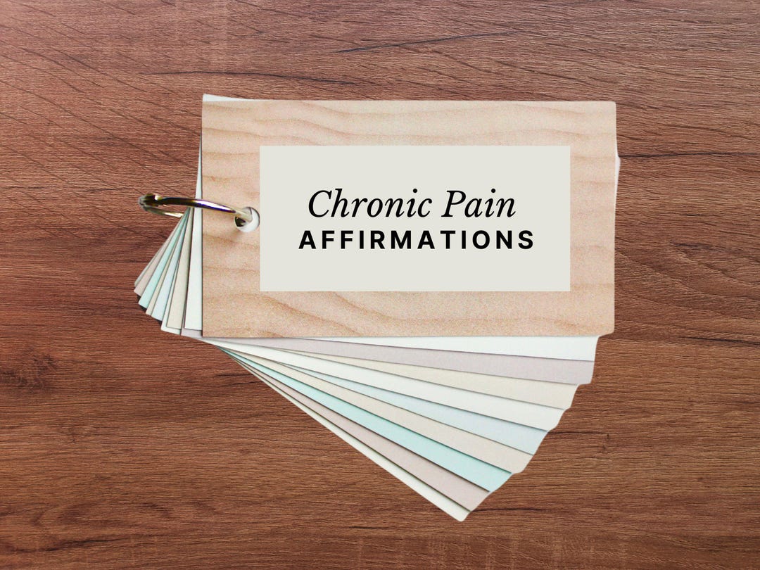 Chronic Pain Affirmation Cards: Portable Calming Relief - Etsy