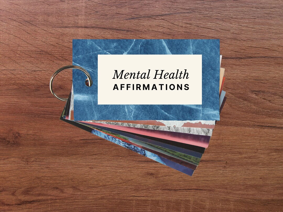 Mental Health Positive Affirmation Cards | Anxiety | Depression ...