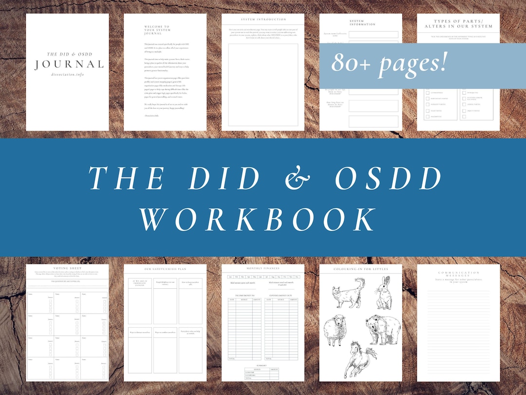The Ultimate DID & OSDD Journal Workbook System Journal Self-help ...