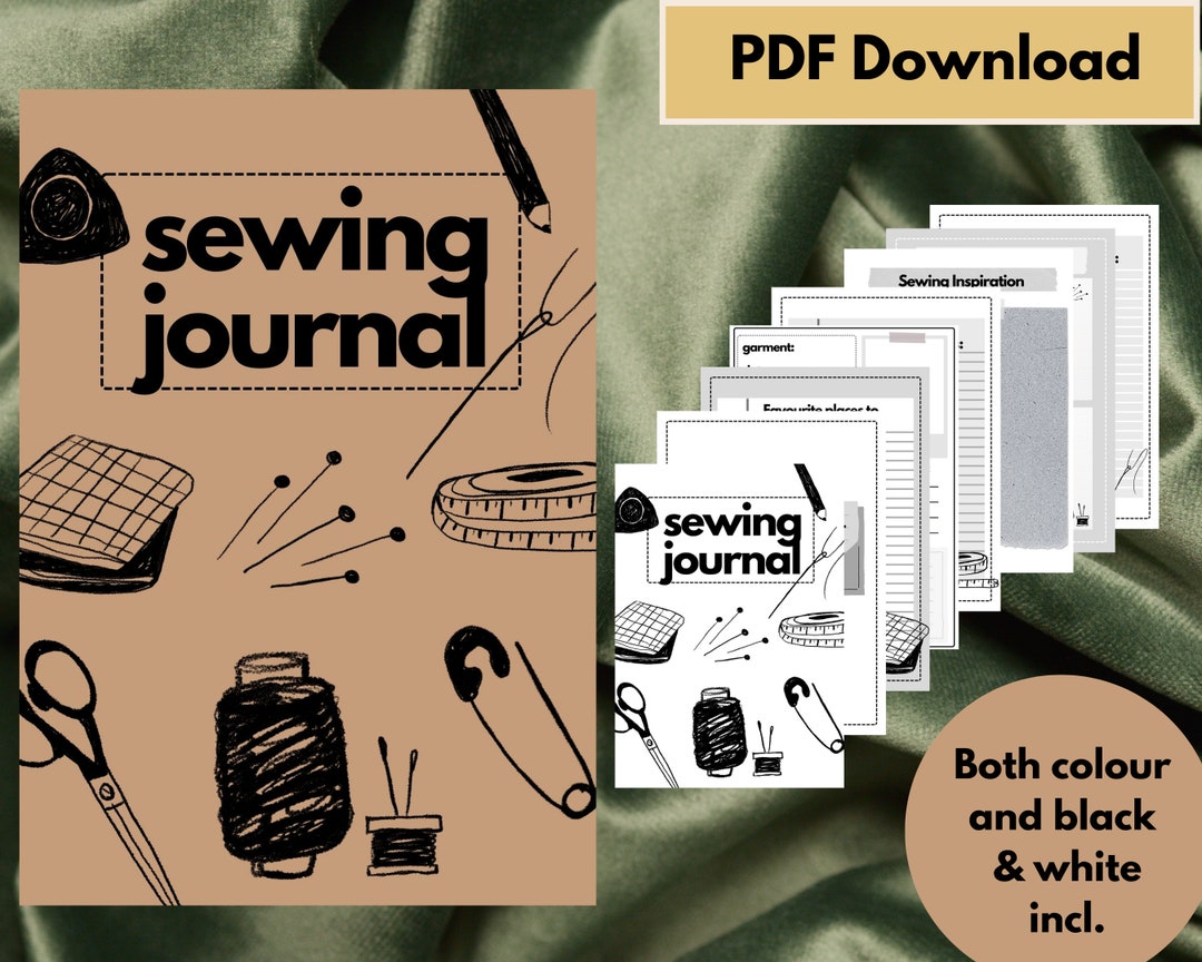 Sewing Log Journal clothes/dress Making DIGITAL Download PDF - Etsy