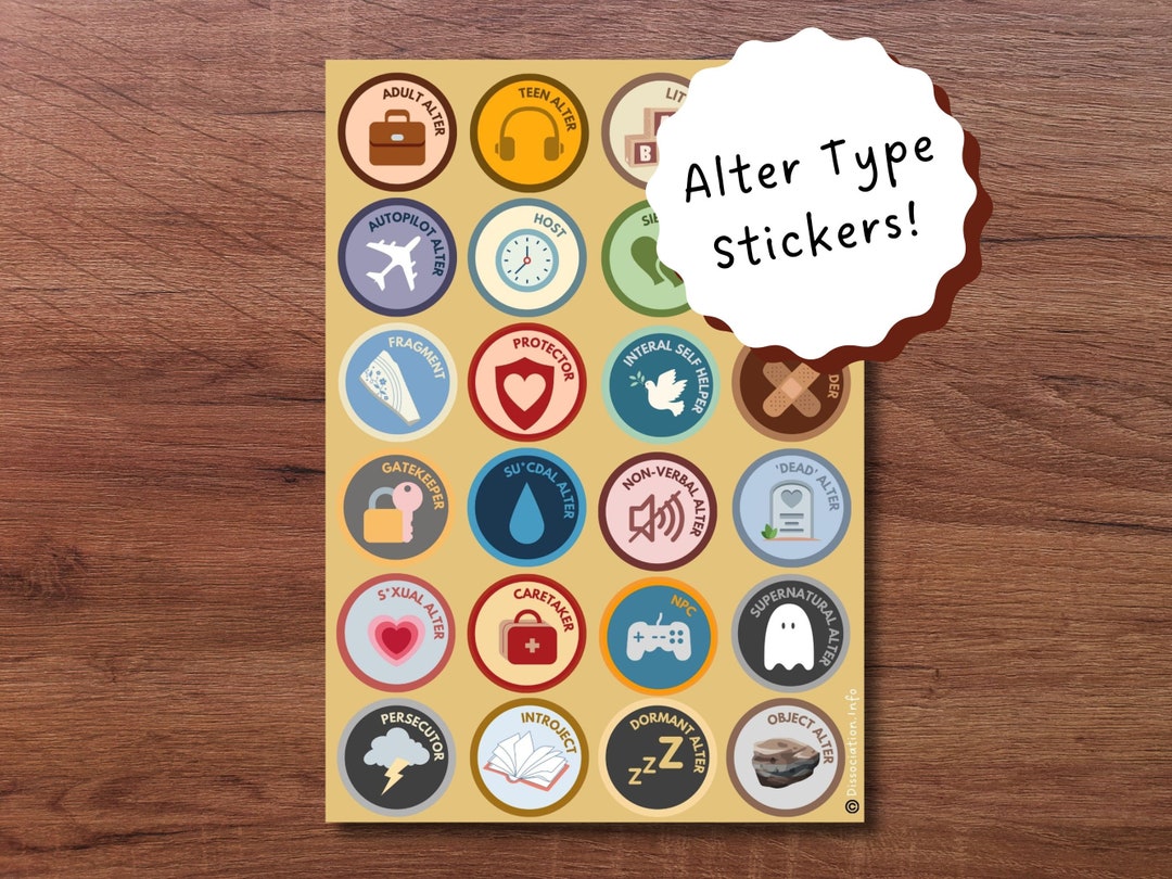 Alter Type Stickers DID OSDD System System Pride System Journal Plural ...