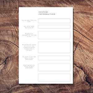 The Ultimate DID & OSDD Journal Workbook system Journal, Multiplicity ...