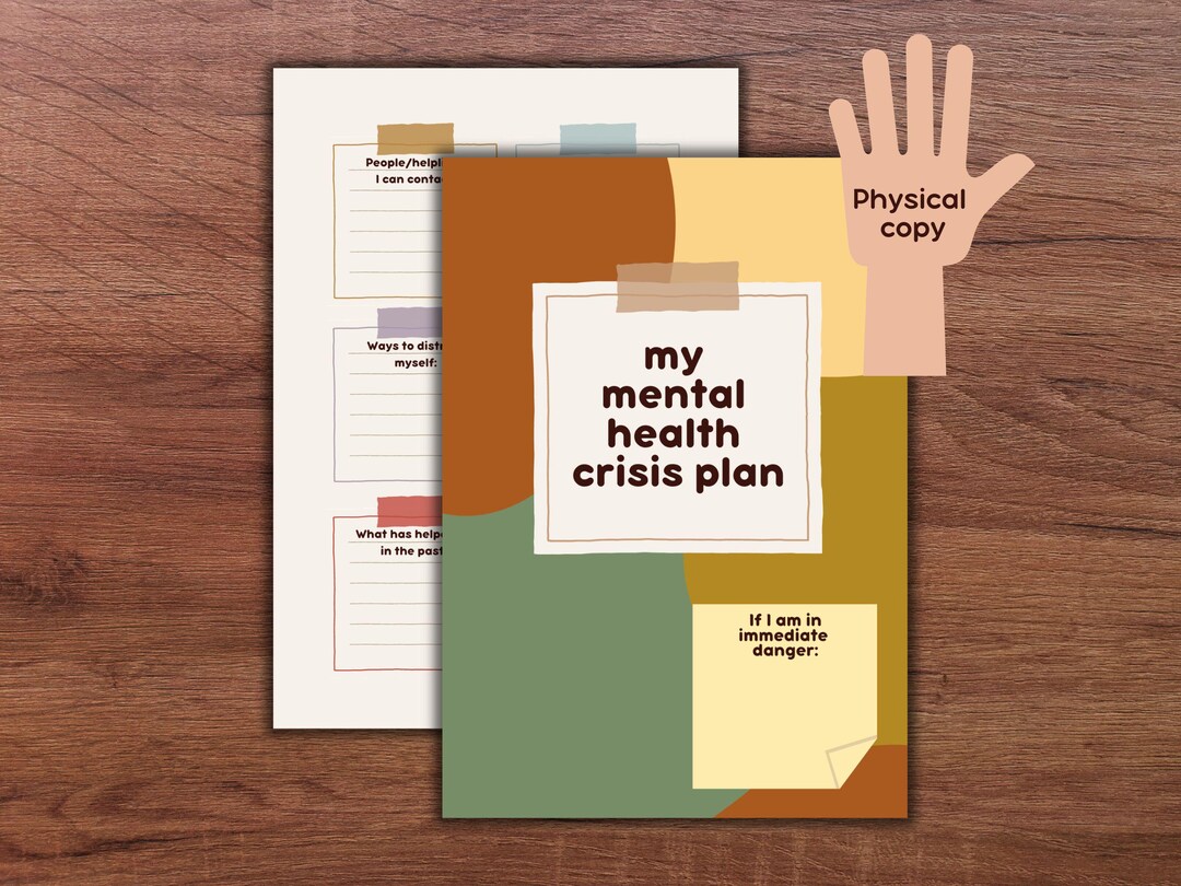 Mental Health Crisis Plan: Safety Plan Card (pack of Two) - Etsy