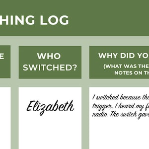 Switching Log Template for DID & OSDD Systems-digital Download - Etsy
